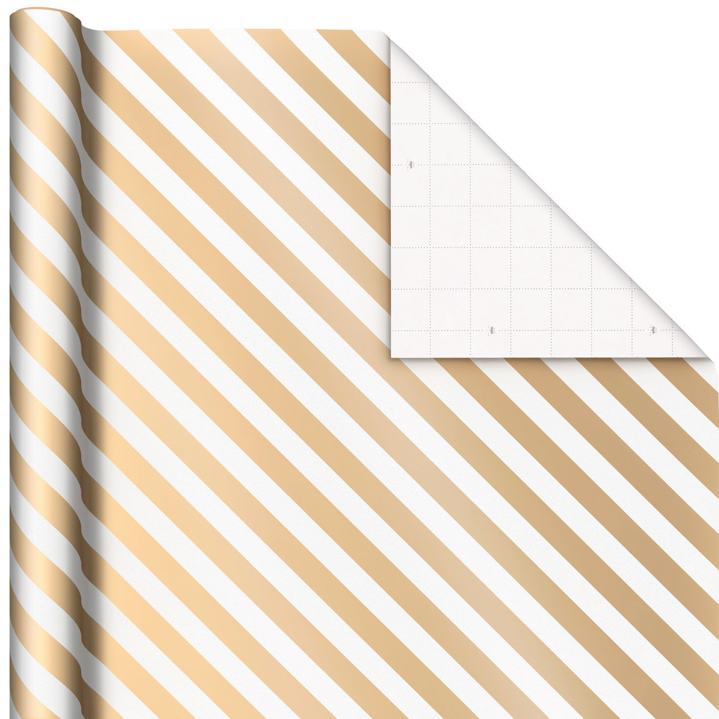 Gold and White 3-Pack Wrapping Paper, 105 sq. ft. total - Wrapping ...