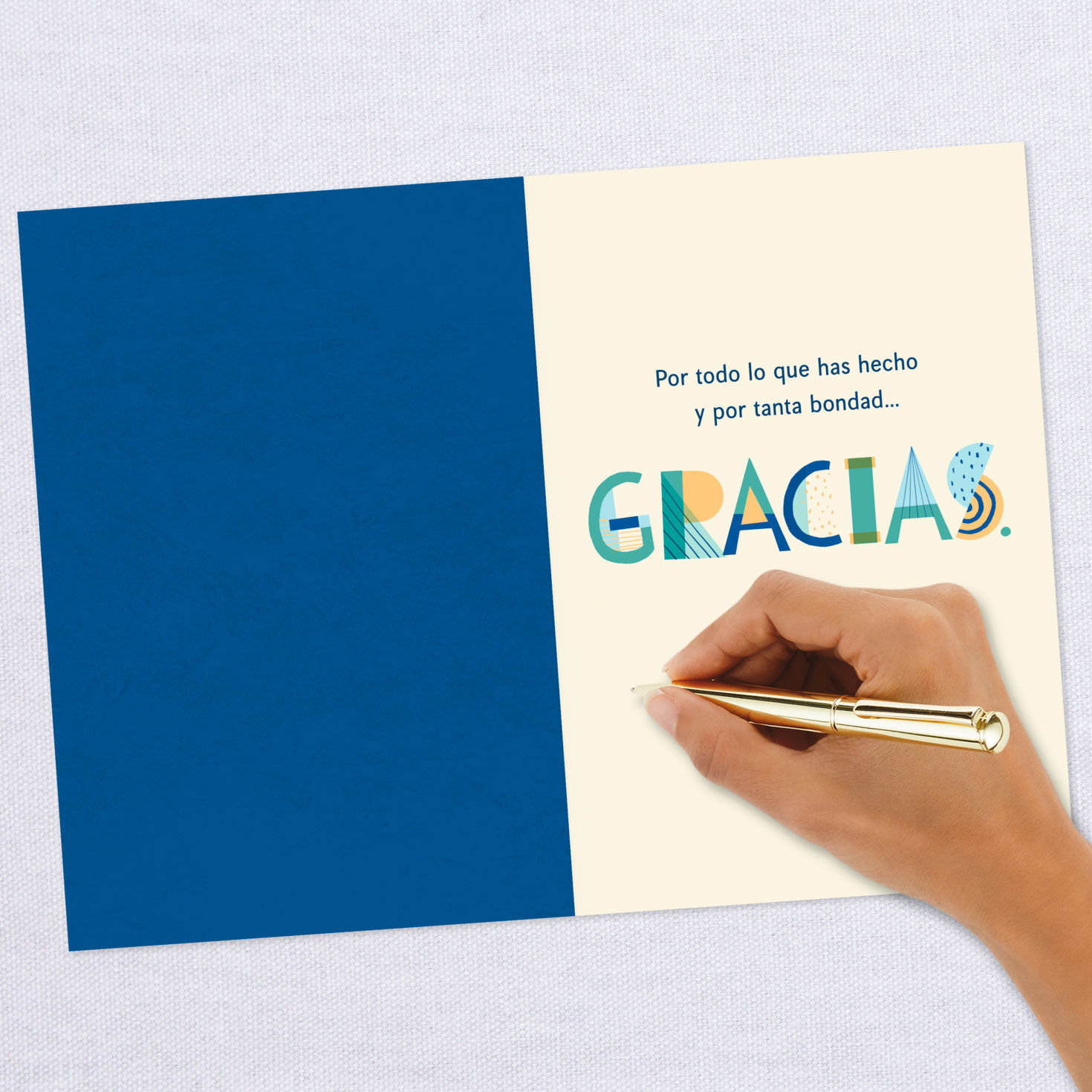 Gracias Lettering Spanish-Language Thank-You Card - Greeting Cards ...