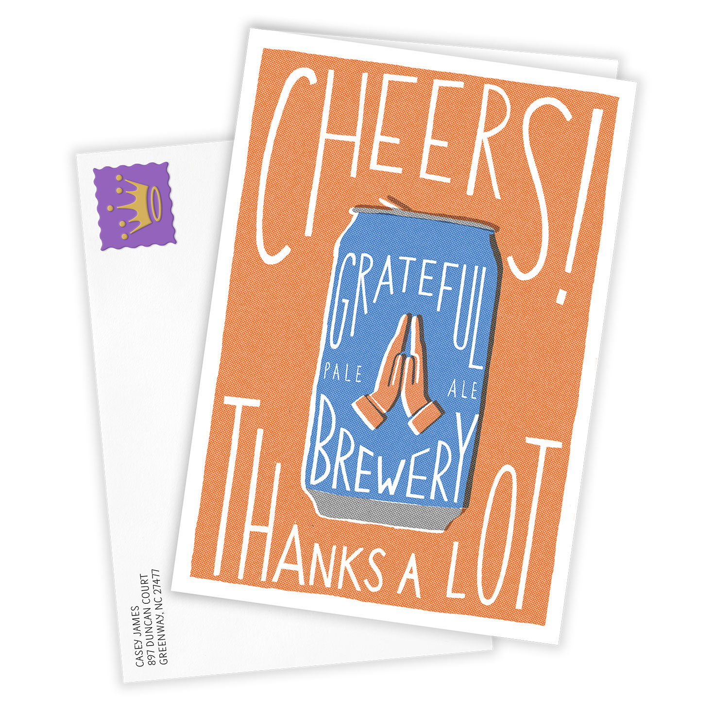 Cheers Beer Can Fun Custom Thank-You Card - Greeting Cards | Hallmark