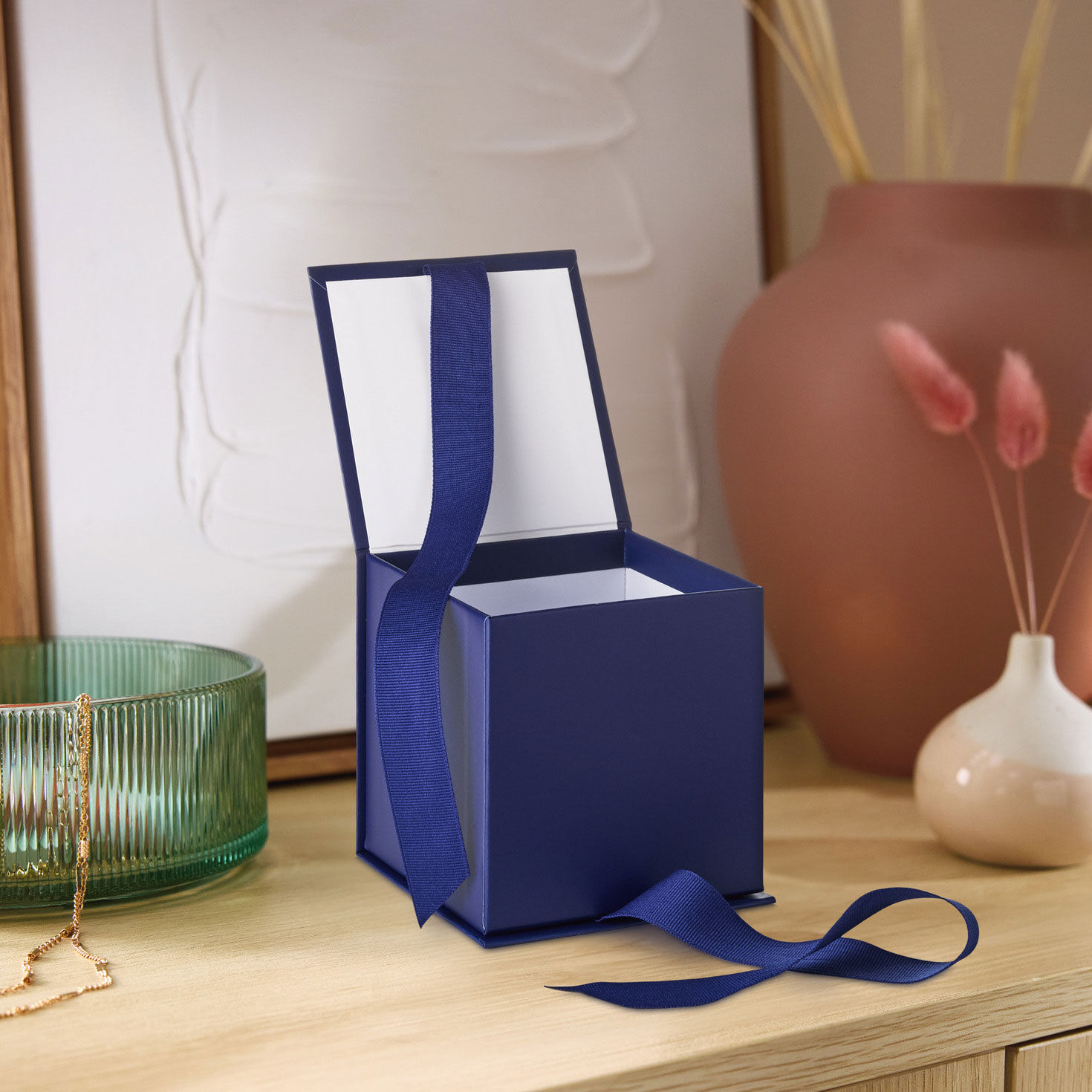 4.2" Solid Navy Blue Small Square Gift Box - Gift Boxes | Hallmark