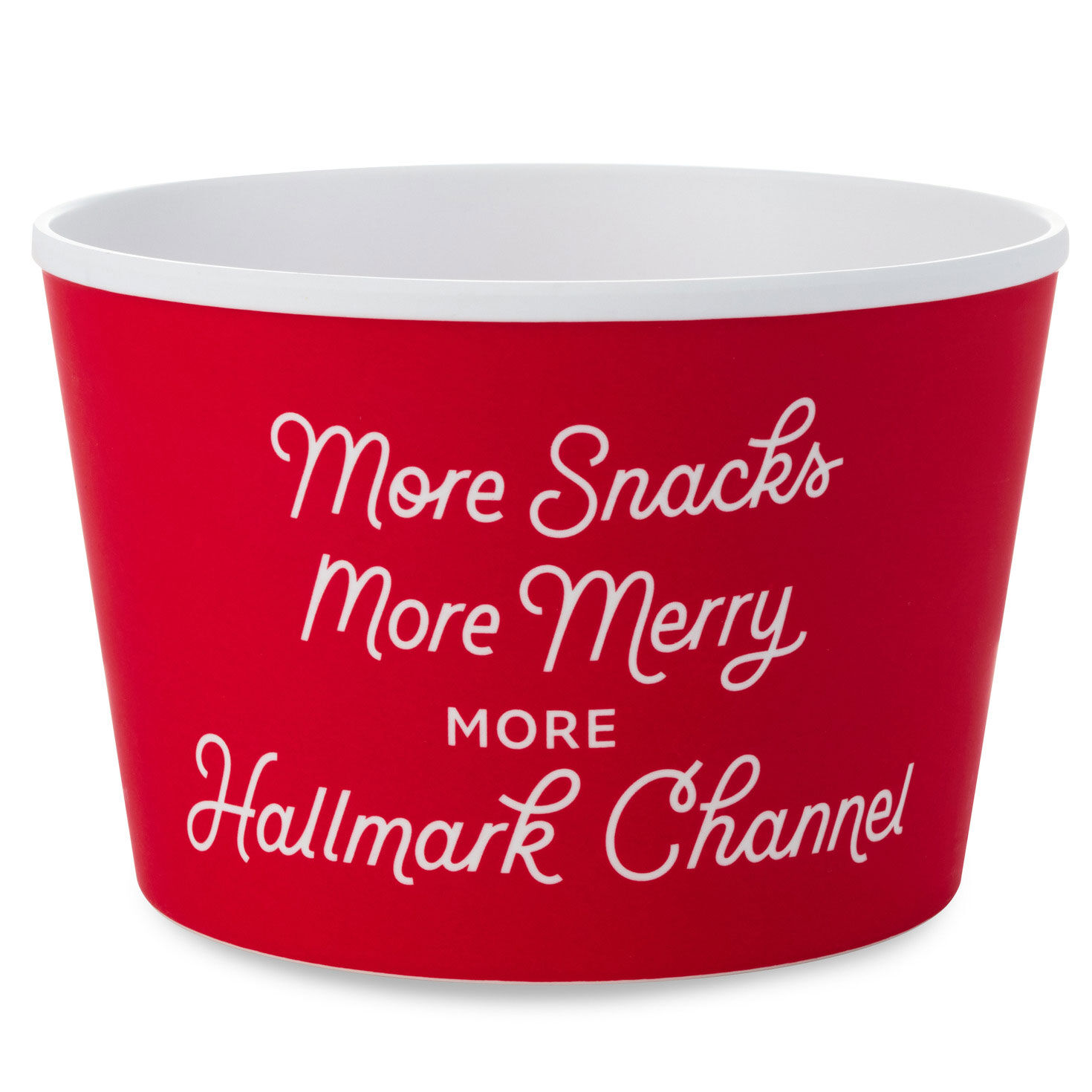 Hallmark Channel Holiday Movie-Watching Popcorn Snack Bowls, Set of 4 ...