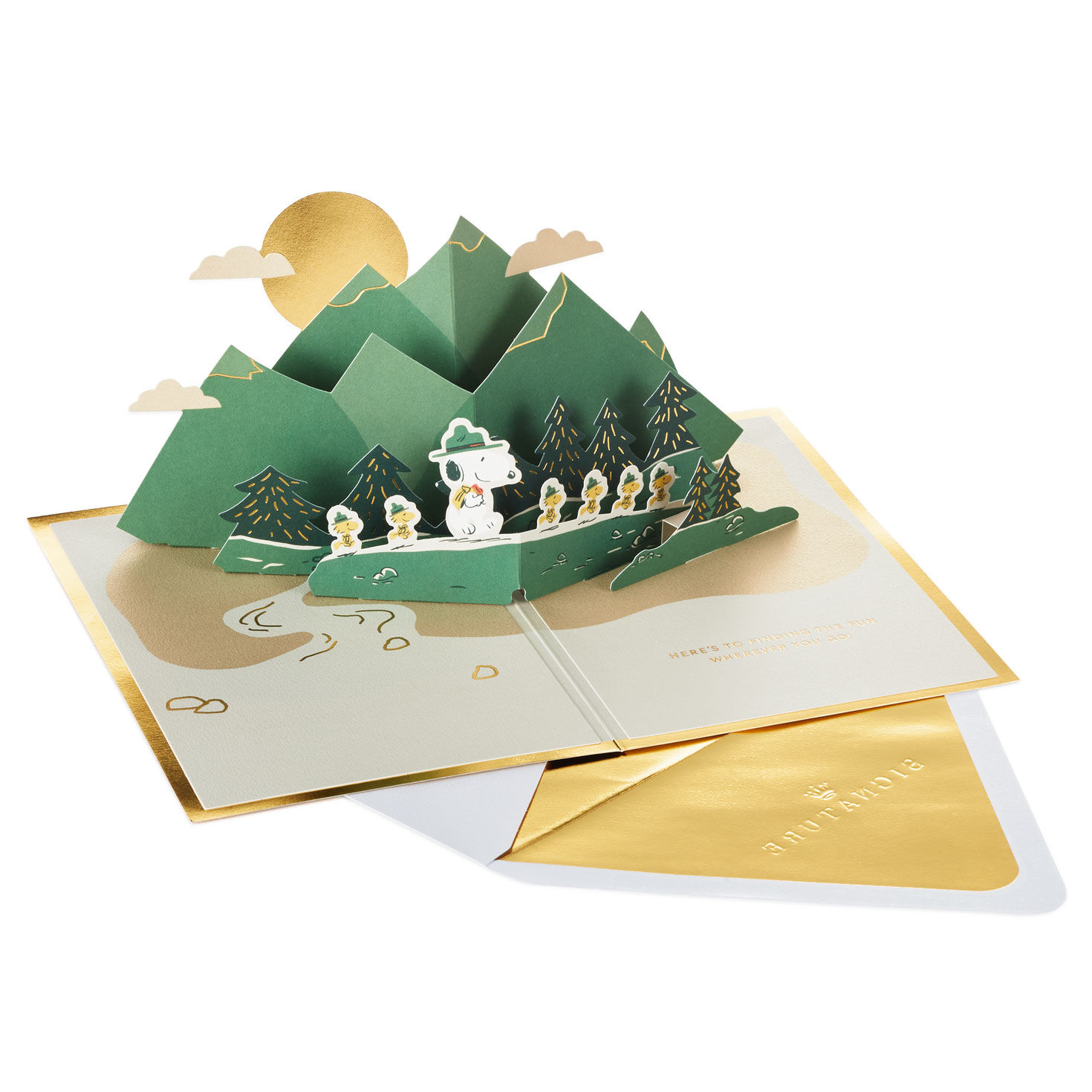 Peanuts® Beagle Scouts New Adventures Ahead 3D Pop-Up Card - Greeting ...