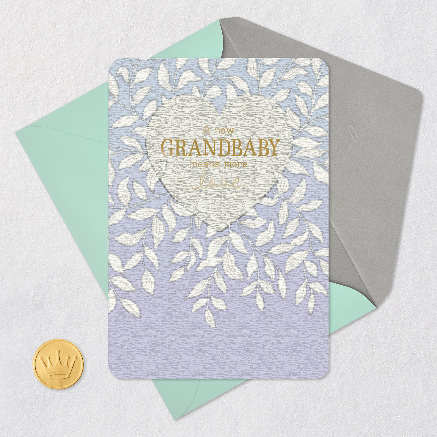 A New Grandbaby Means More Love New Baby Card - Greeting Cards | Hallmark