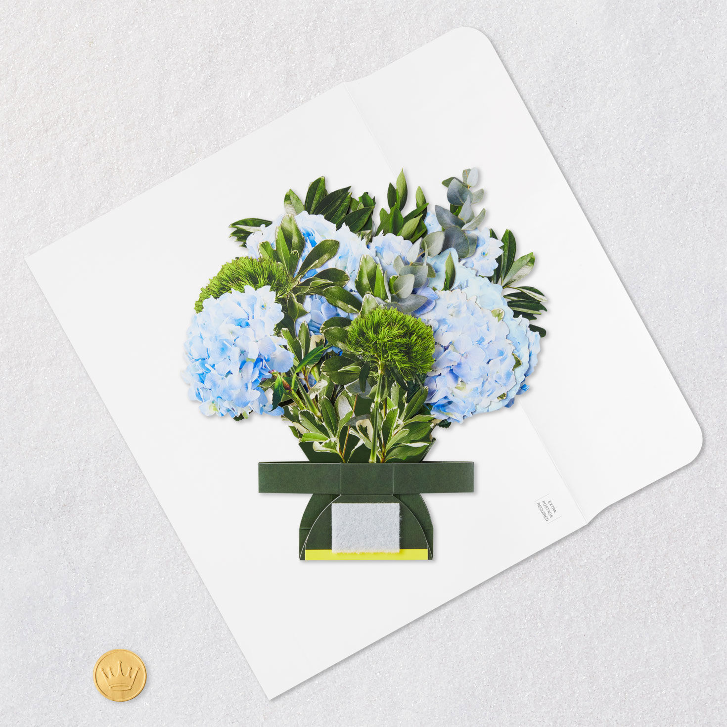 Build-a-Bouquet Blue Hydrangeas Pop-Up Paper Flowers - Greeting Cards ...
