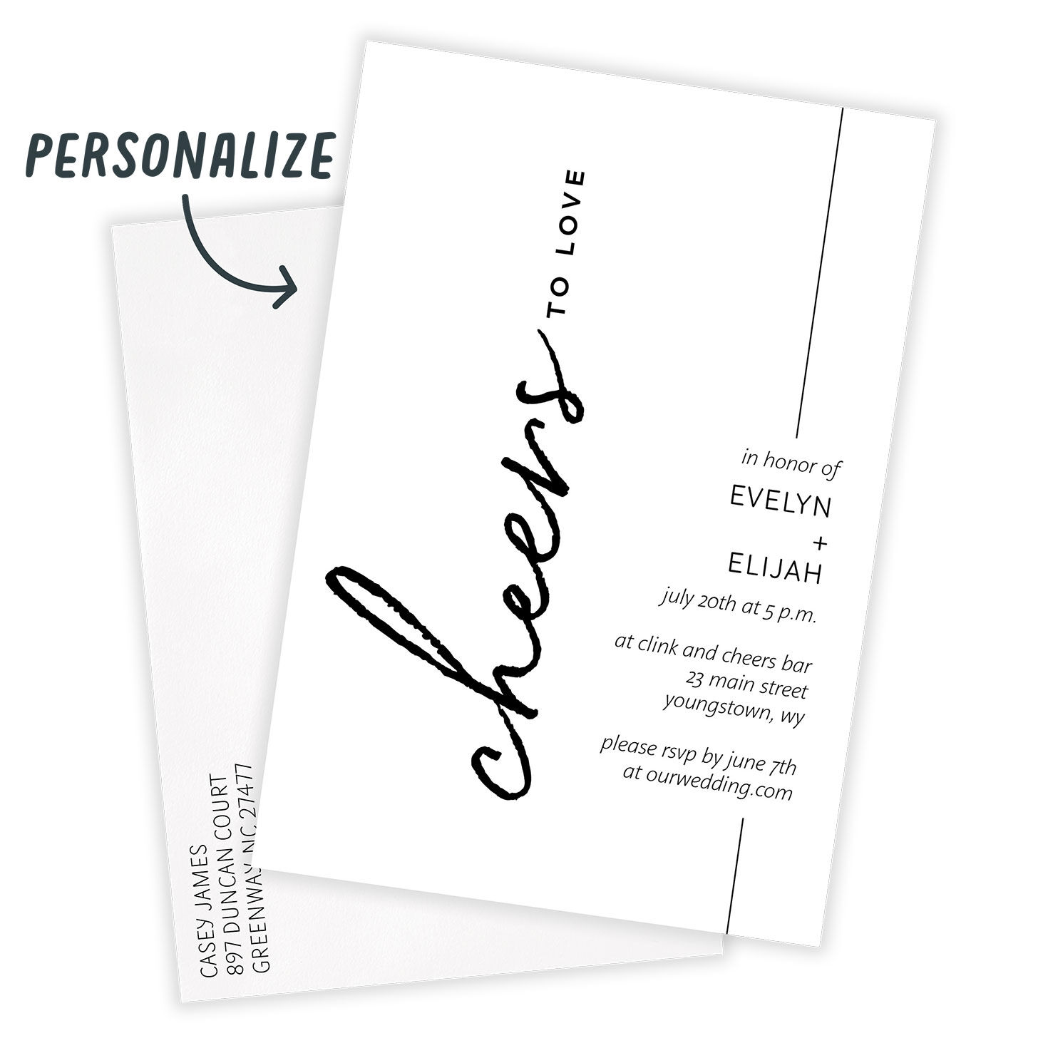 Cheers to Love Invitation - Invitations | Hallmark