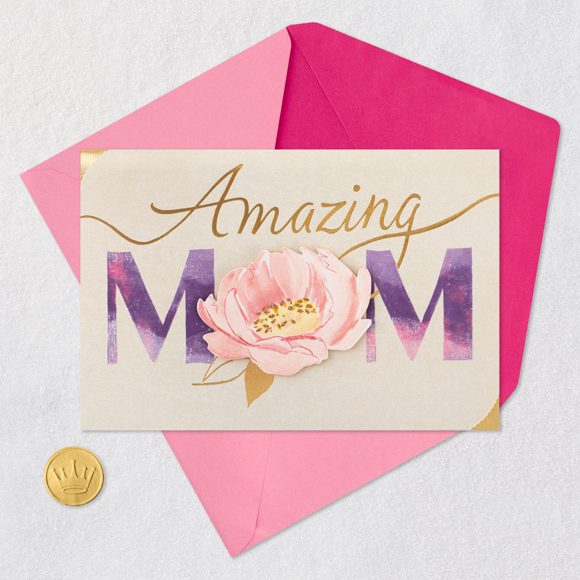 Lucky to Have an Amazing Mom Mother's Day Card for Mom - Greeting Cards ...