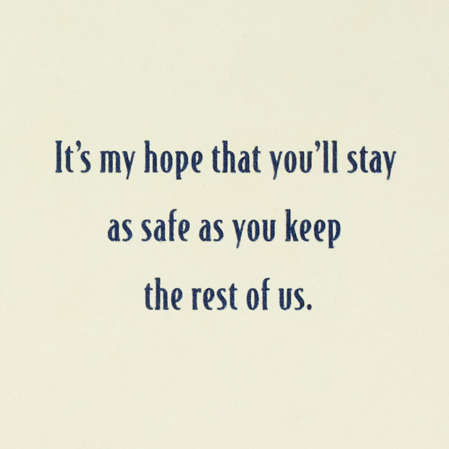 I Hope You'll Stay Safe Military Appreciation Card - Greeting Cards ...