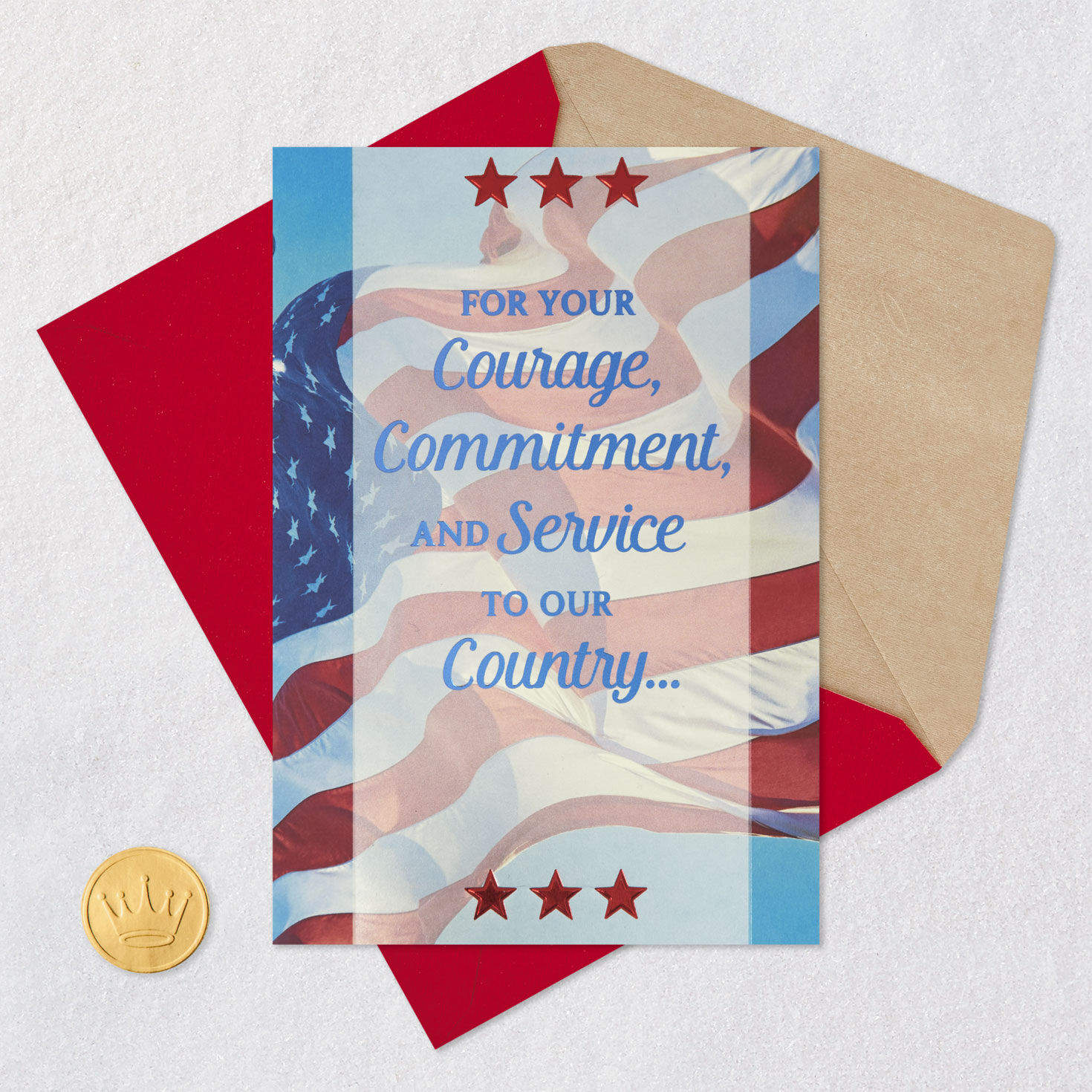 Thank You for Your Courage and Commitment Military Appreciation Card ...
