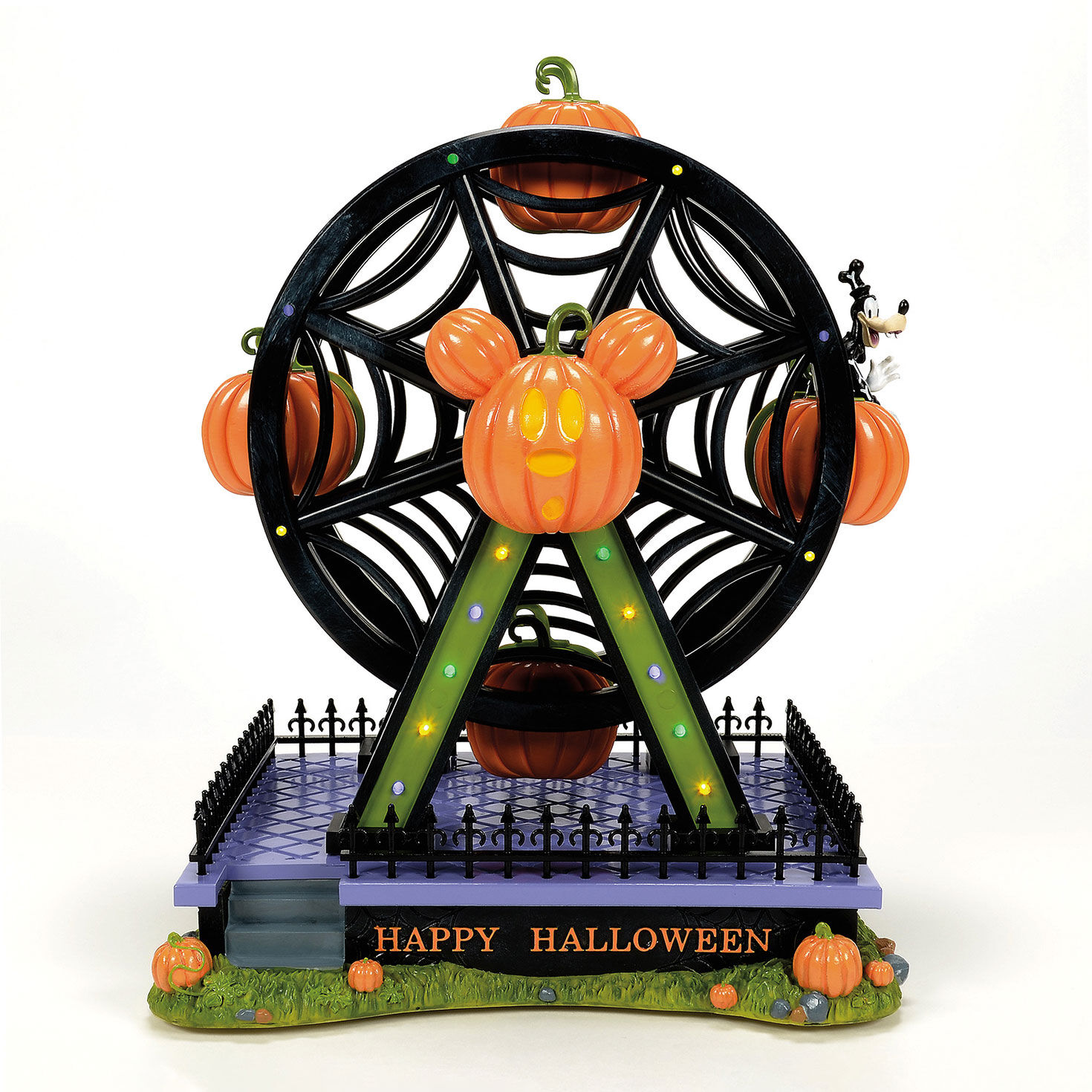 Disney Mickey Mouse Ferris Wheel Figurine With Light and Motion, 12.9 ...