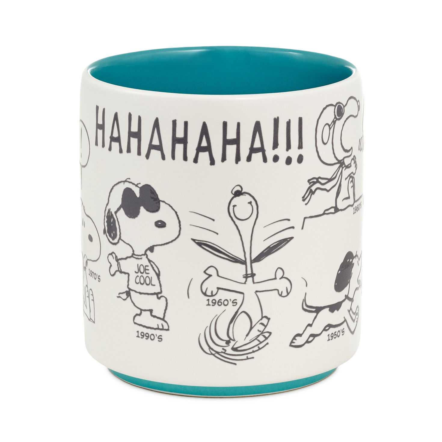 Peanuts® 75th Anniversary Snoopy Through the Decades Mug, 17.5 oz ...