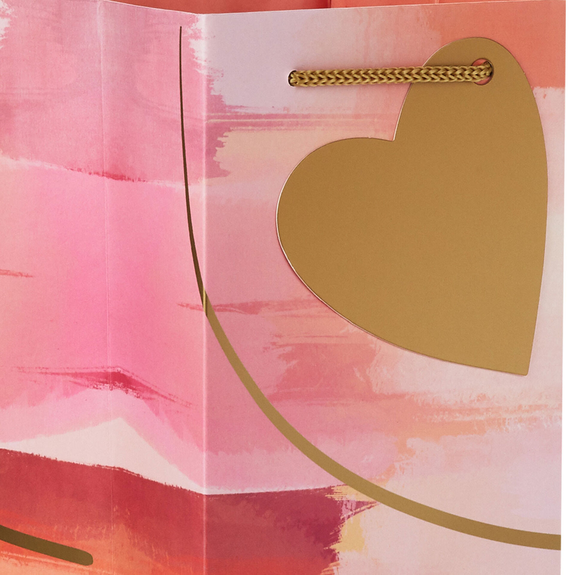 13" Abstract Pink and Gold 4-Pack Wine Bottle Gift Bags - Gift Bags ...