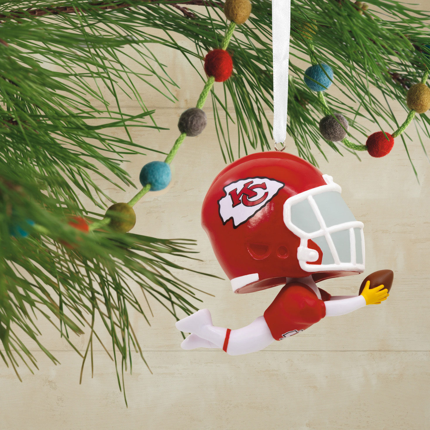 NFL Kansas City Chiefs Bouncing Buddy Hallmark Ornament - Hallmark ...