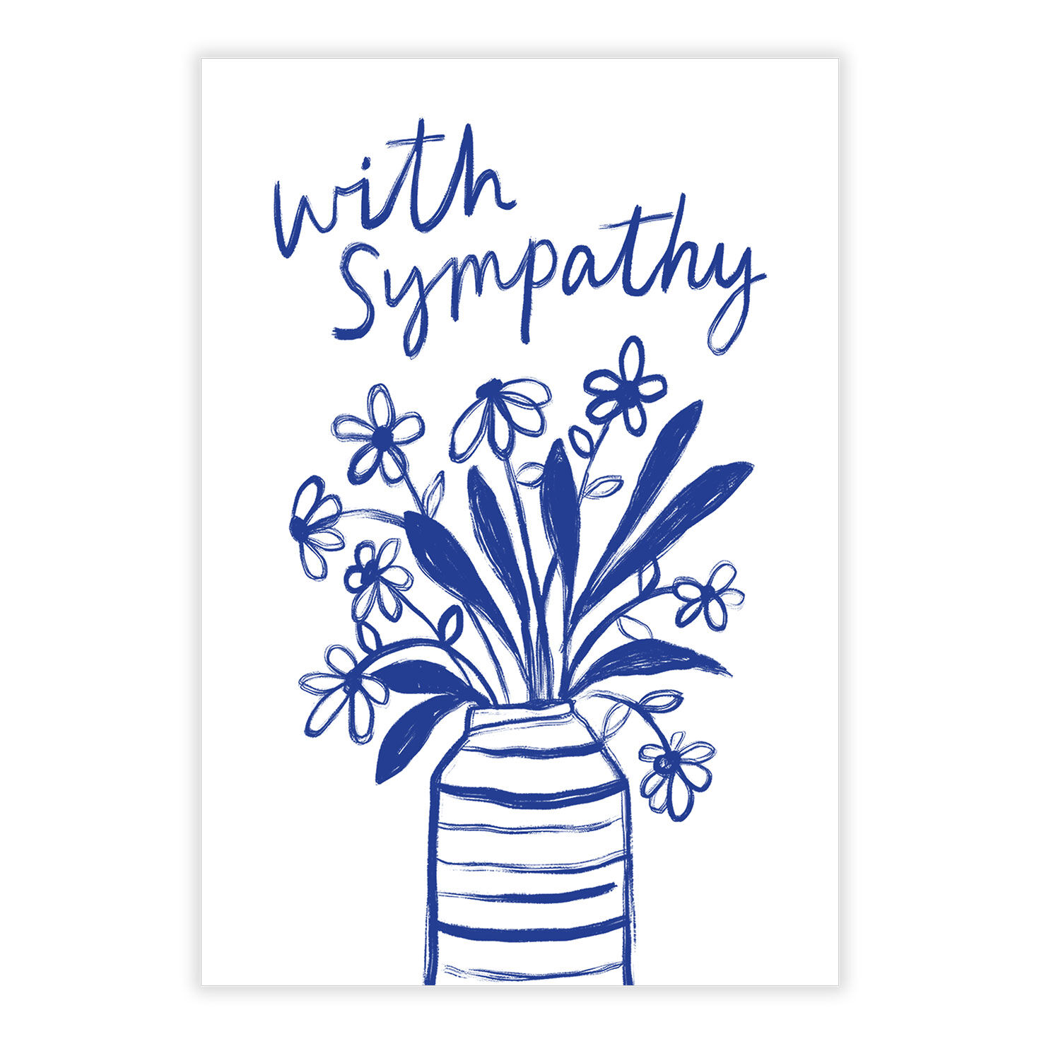 Blue and White Flower Bouquet Sympathy eCard - eCards | Hallmark