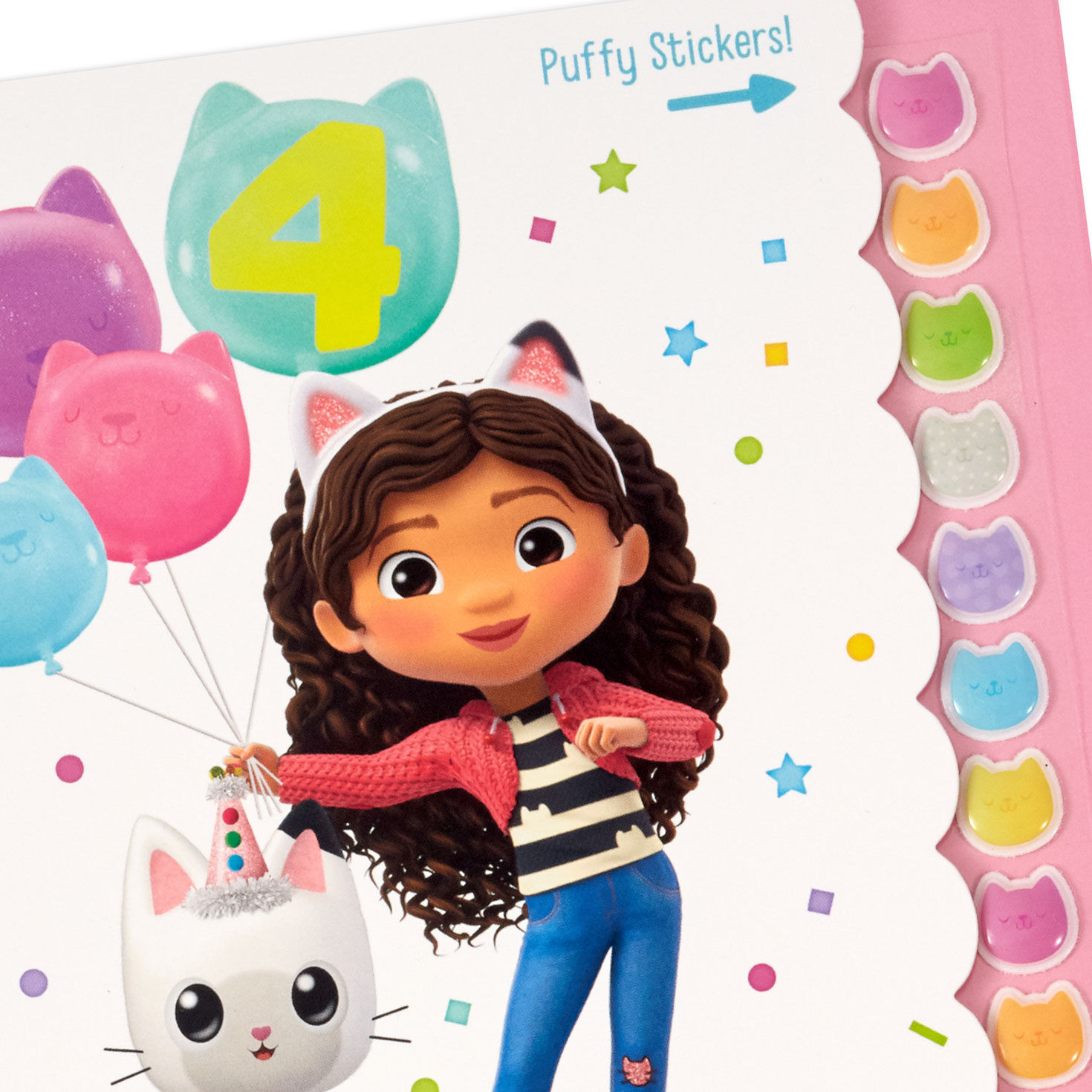 Gabby's Dollhouse Cat-titude Birthday Card with Stickers - Greeting ...