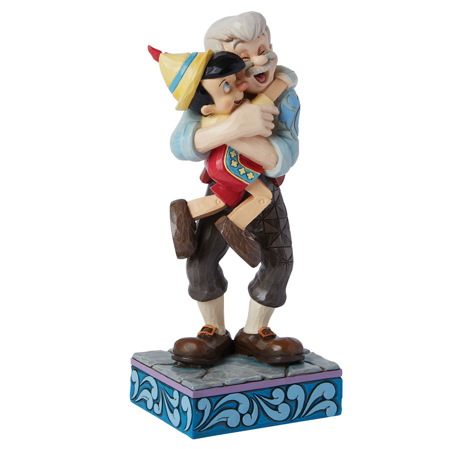 Disney Traditions by Jim Shore Geppetto and Pinocchio Hugging Figurine ...