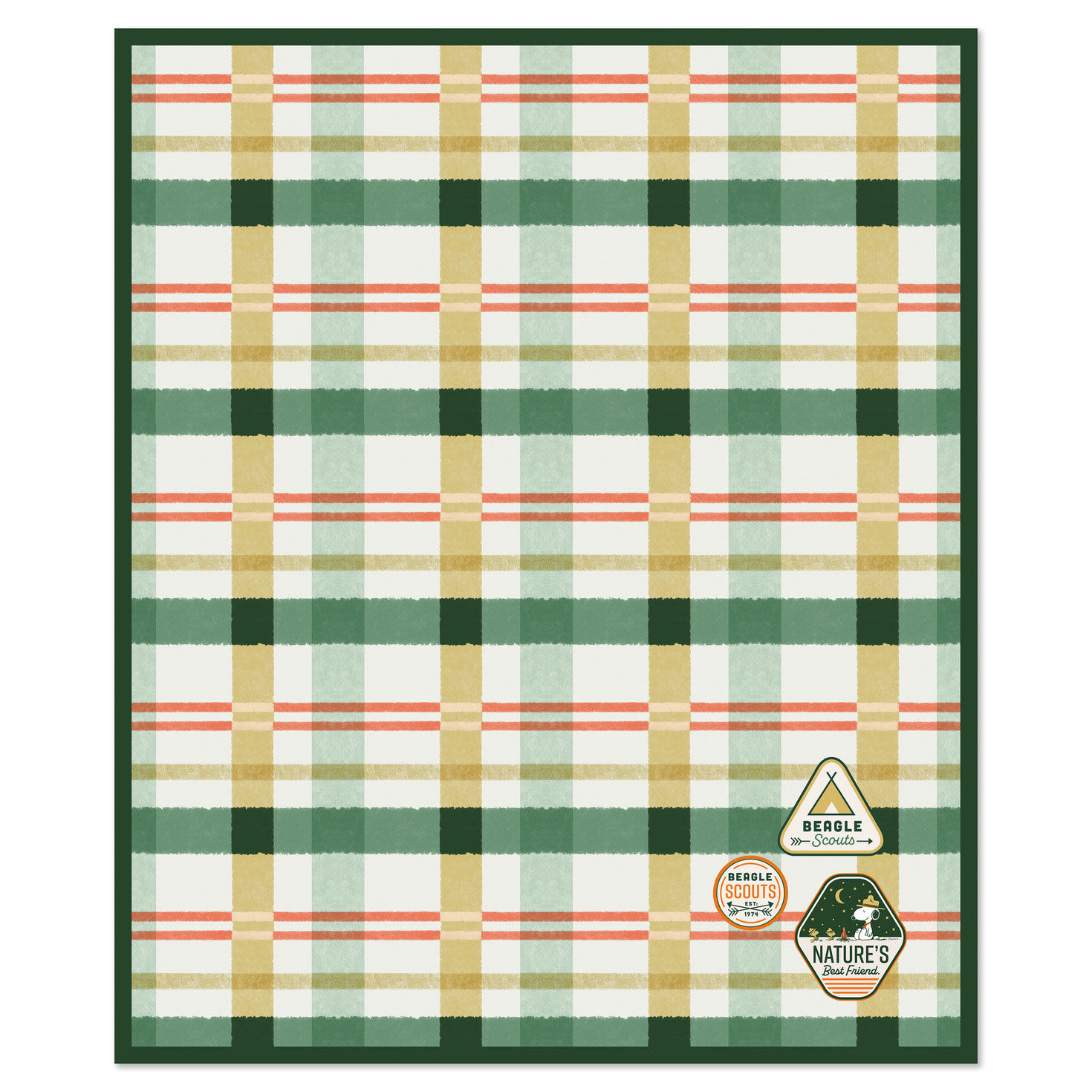 Peanuts® Beagle Scouts Picnic Blanket With Bag - Pillows & Blankets ...