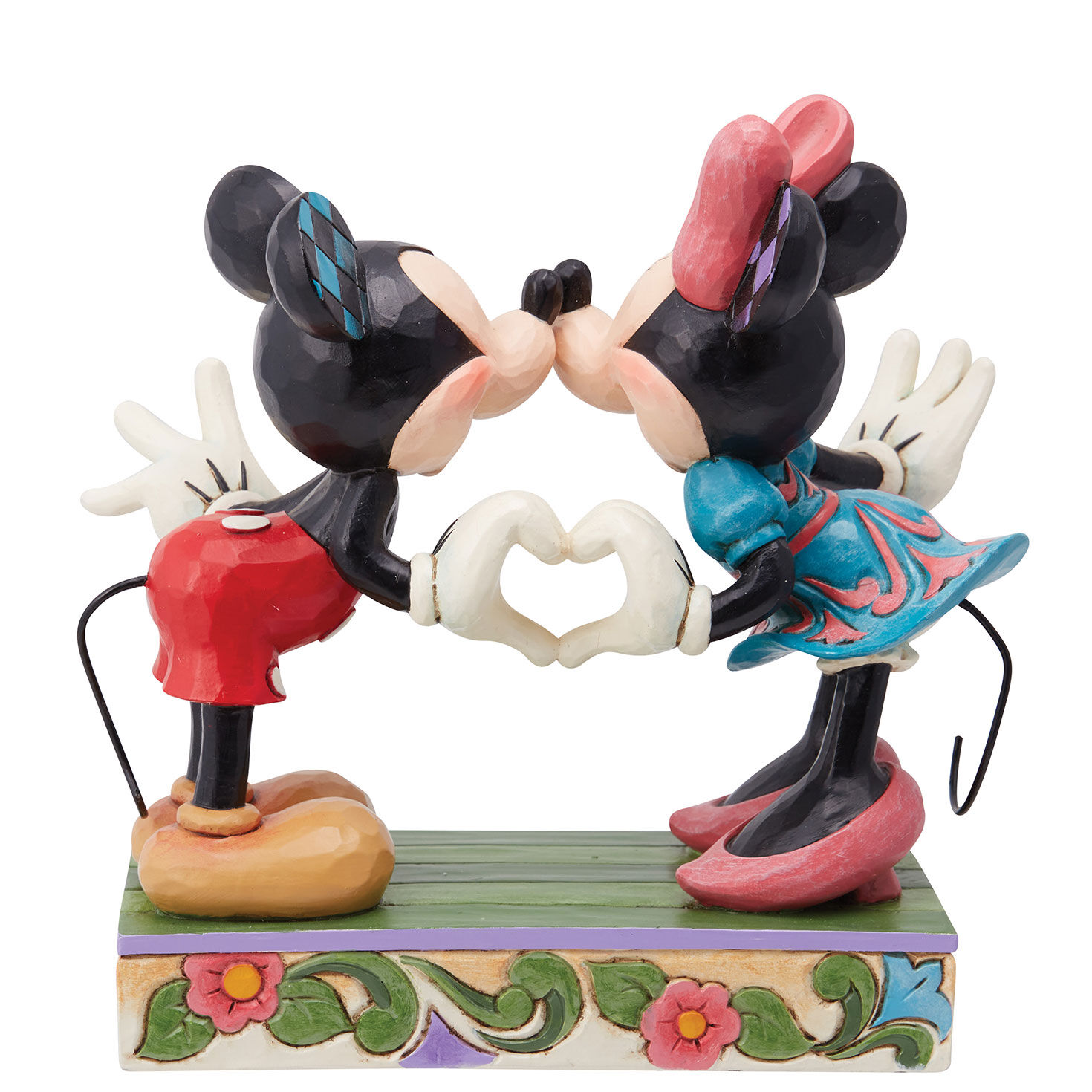 Jim Shore Disney Mickey and Minnie Making Heart Hands Figurine, 4.5 ...