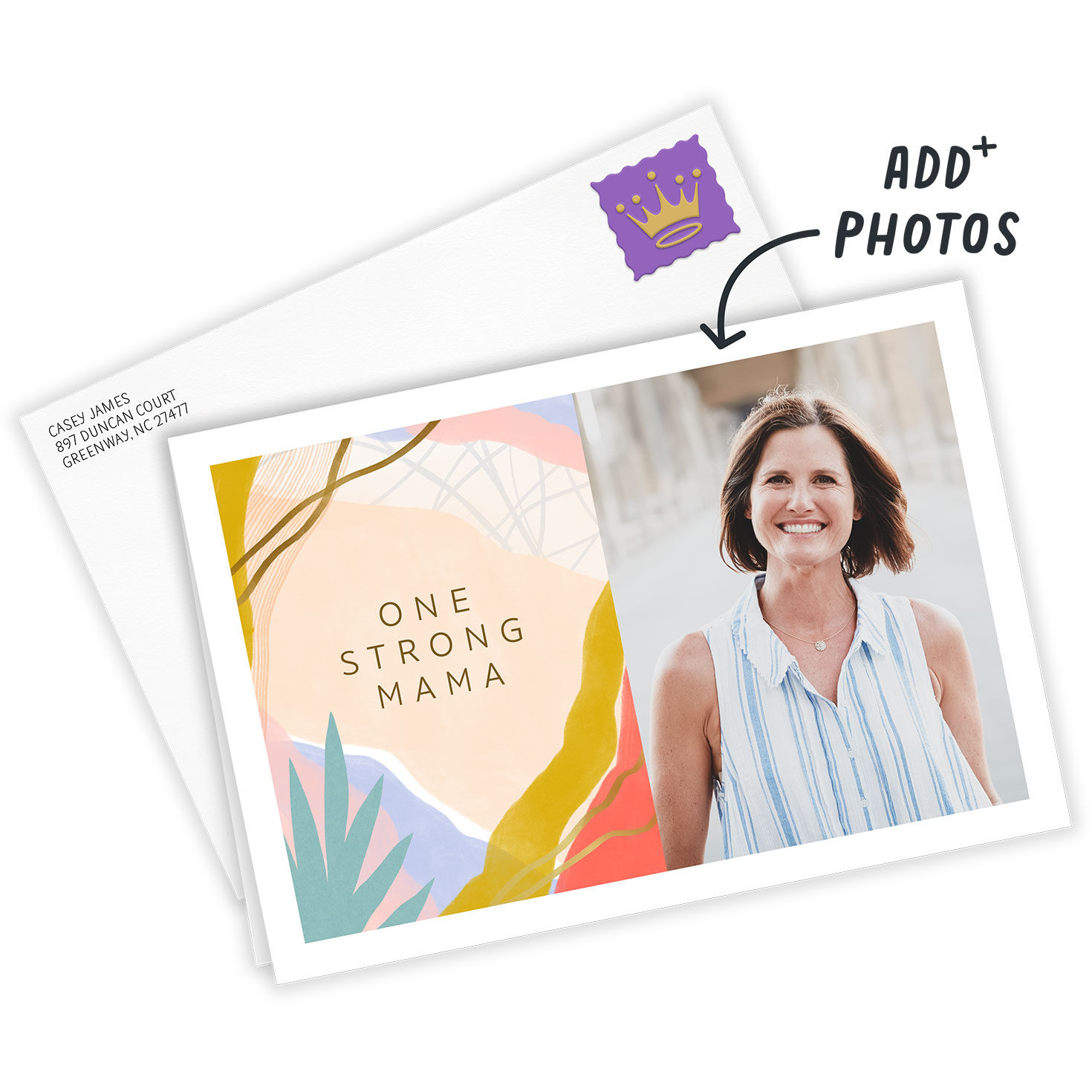 Personalized Abstract Botanicals Photo Card - Greeting Cards | Hallmark