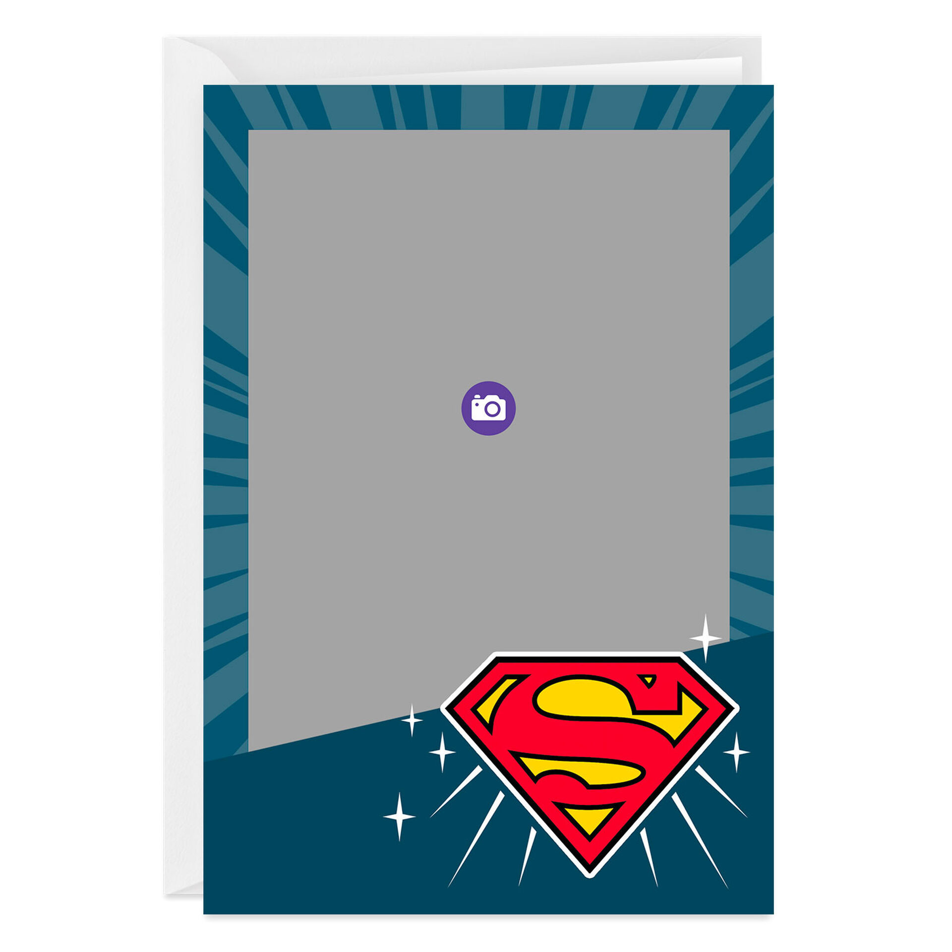 Personalized DC™ Superman™ Logo Photo Card - Greeting Cards - Hallmark