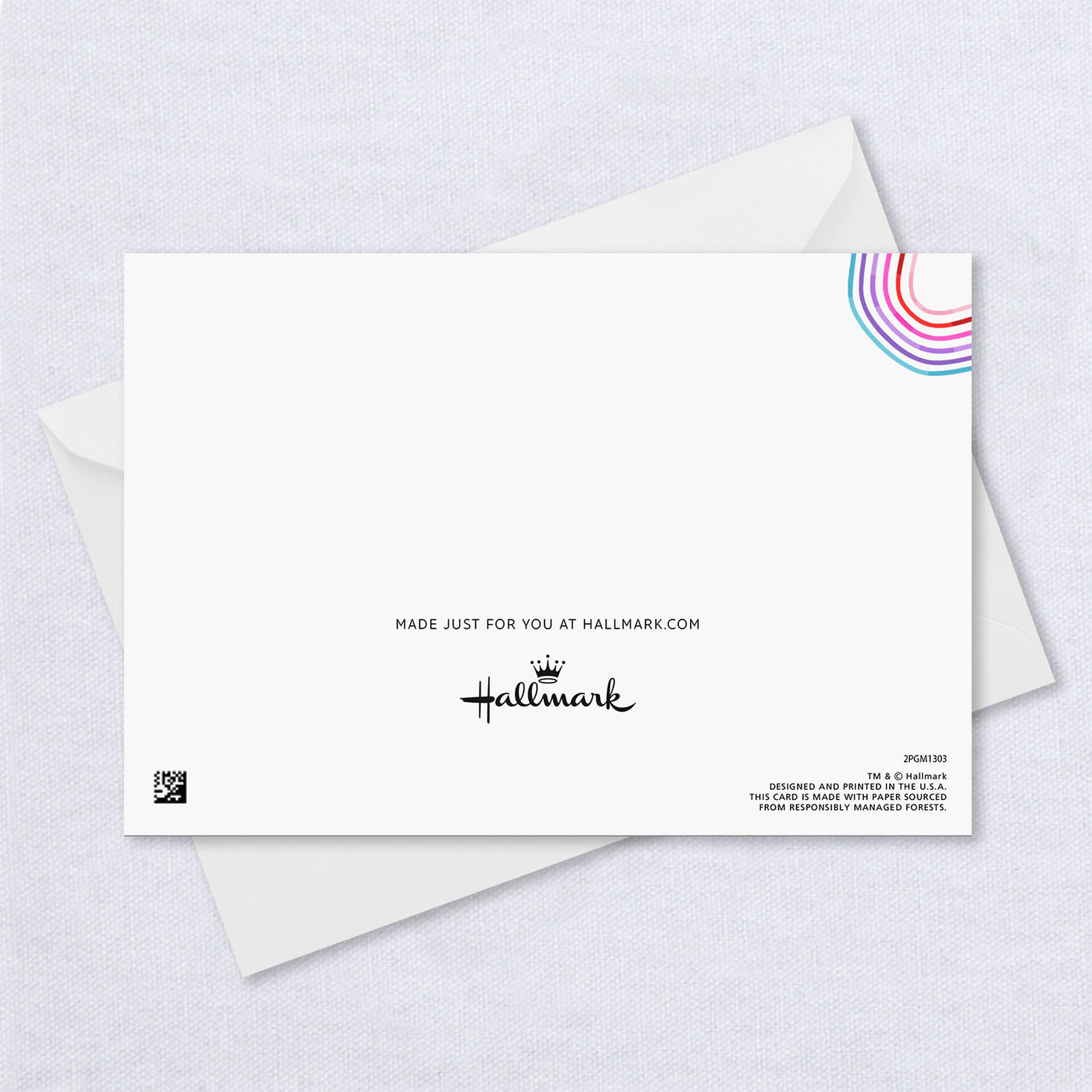 Personalized Rainbow Lettering Love Photo Card - Greeting Cards - Hallmark