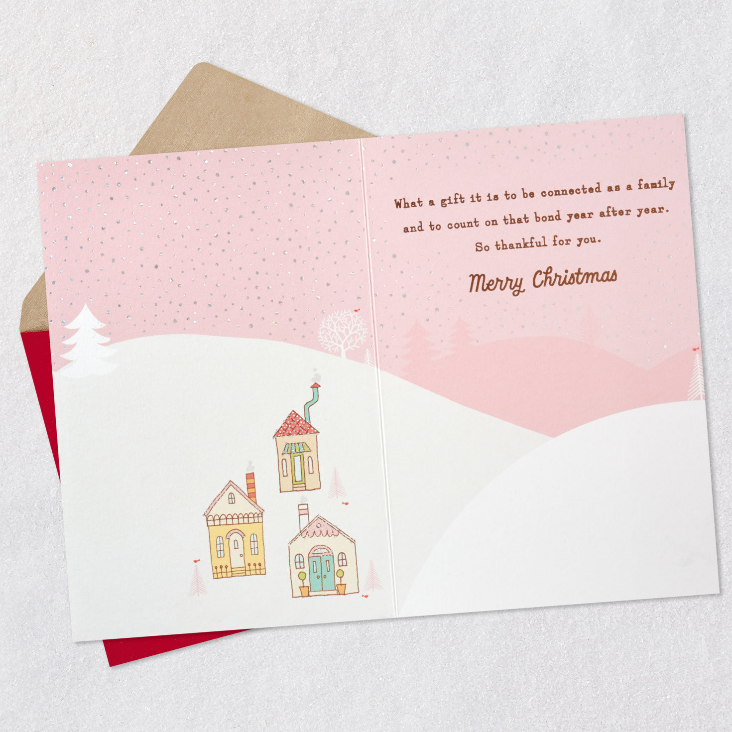 It's a Gift to Be Connected as a Family Christmas Card - Greeting Cards ...
