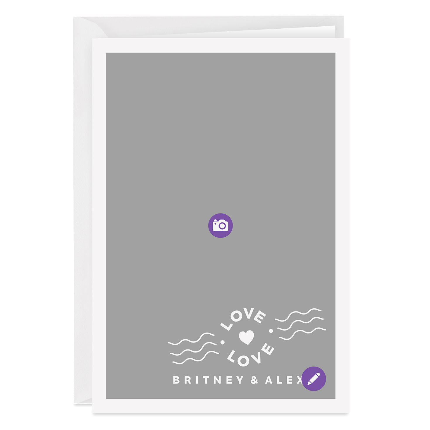 Personalized Heart Postmark Love Photo Card - Greeting Cards | Hallmark