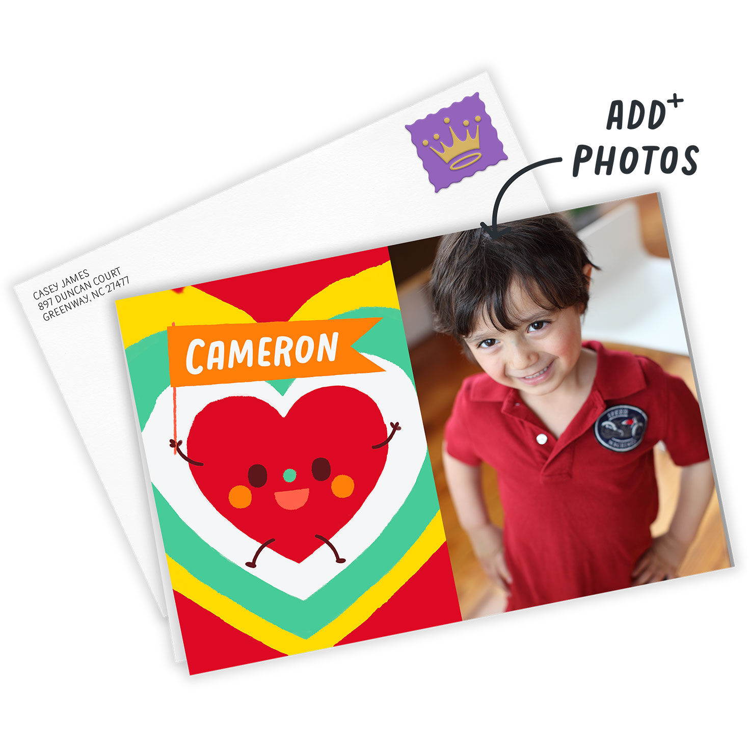 Happy Heart Custom Love Card - Greeting Cards | Hallmark