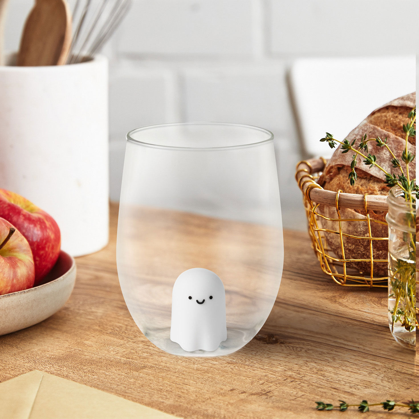 Charmers Ghost Silicone Charm, 1.8" H - Wine Glasses | Hallmark