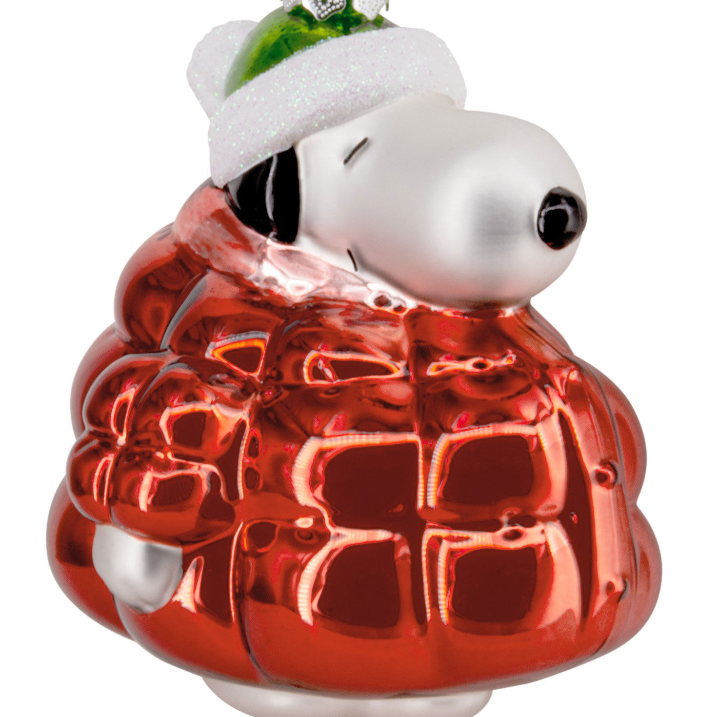 Peanuts® Snoopy in Puffer Coat Blown Glass Hallmark Ornament - Hallmark ...