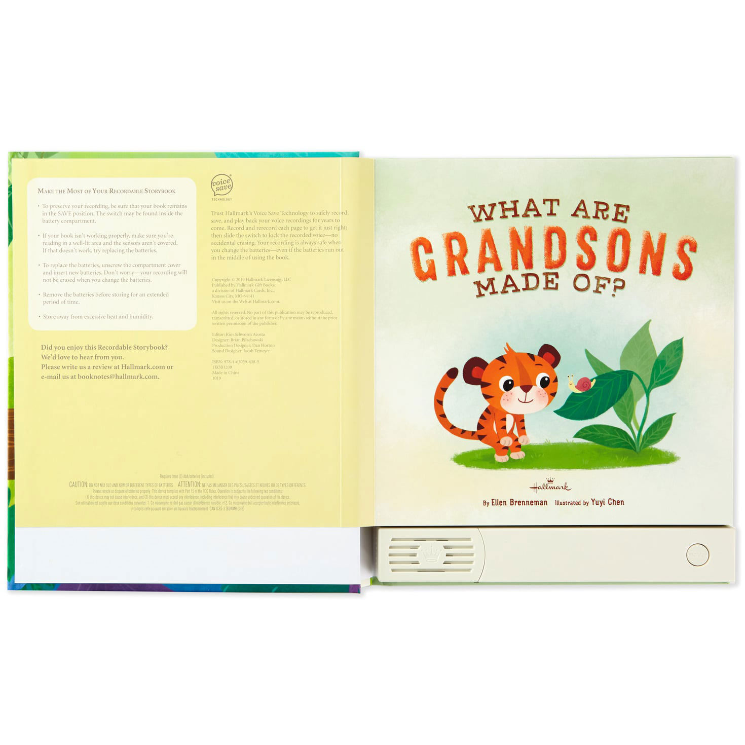 What Are Grandsons Made Of? Recordable Storybook - Recordable ...