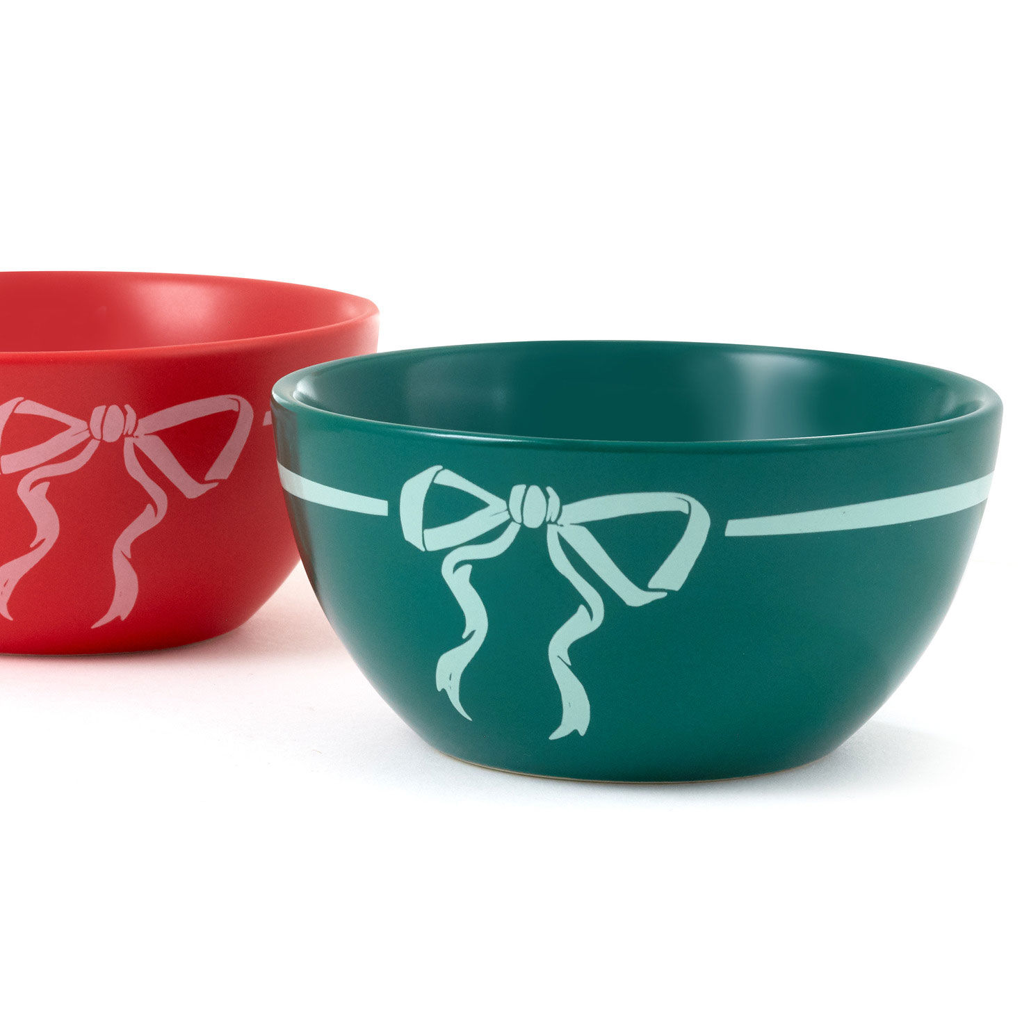 Lacey Chabert Collection Holiday Bow Ceramic Bowls, Set of 3 ...