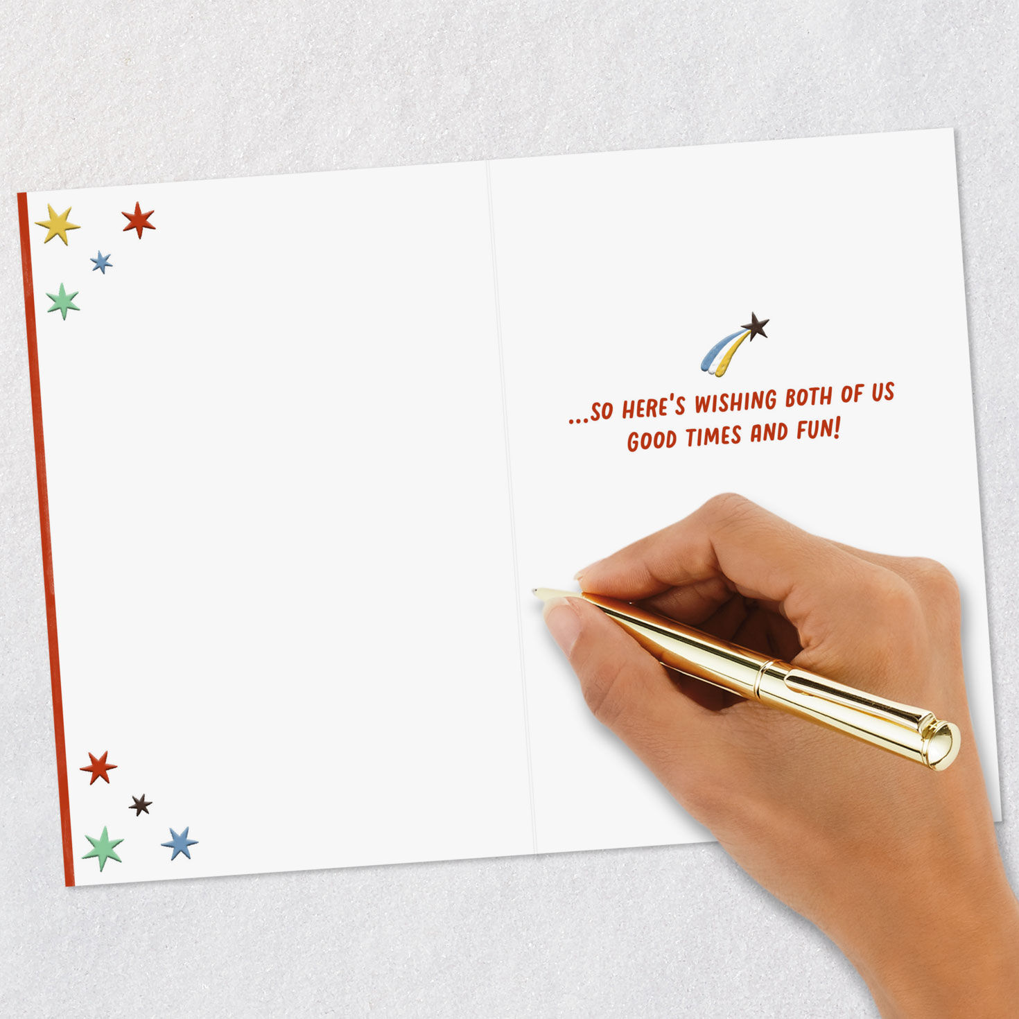 Wishing Both of Us Good Times Shared Birthday Card - Greeting Cards ...