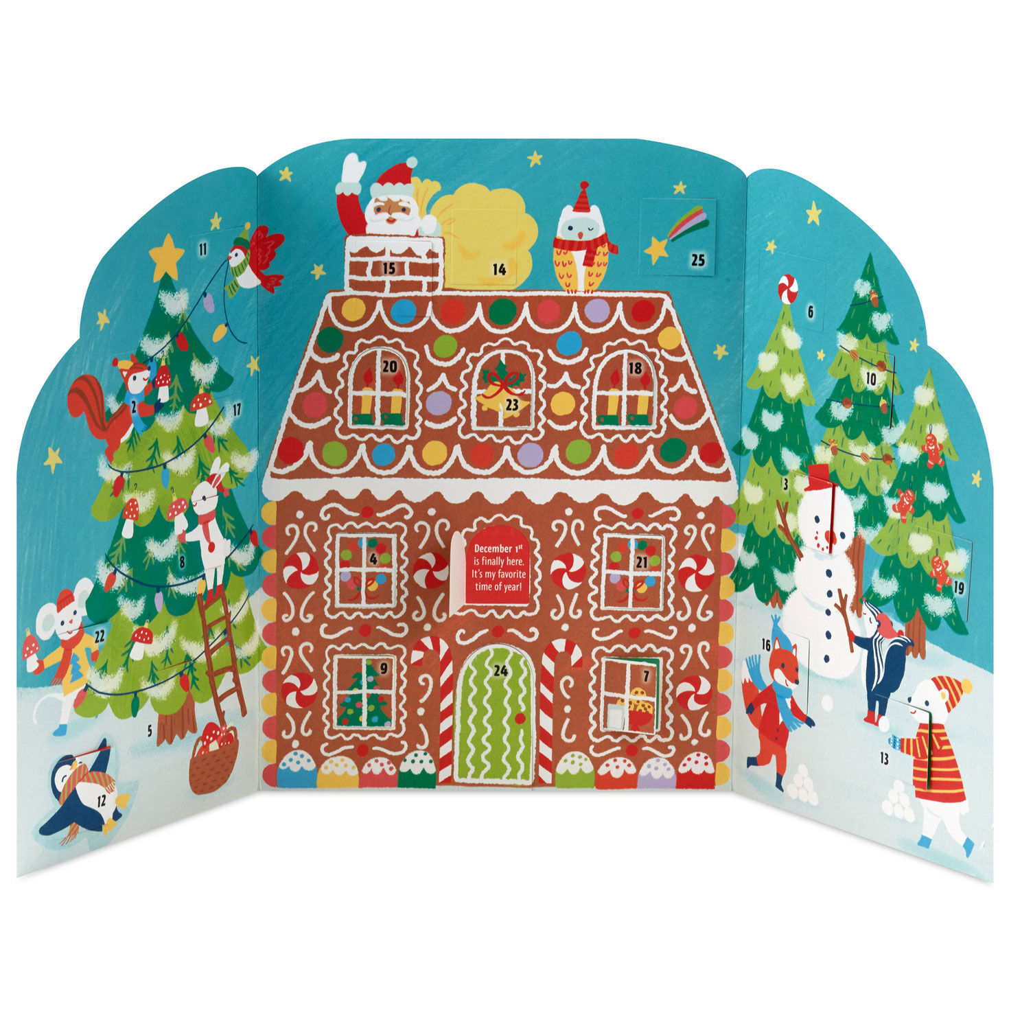 Gingerbread House Advent Calendar - Seasonal Decor | Hallmark