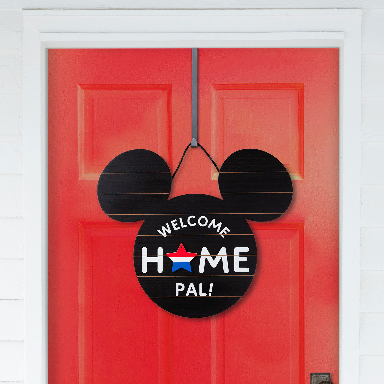 Disney Mickey Mouse Ears Welcome Sign With Seasonal Decorations ...