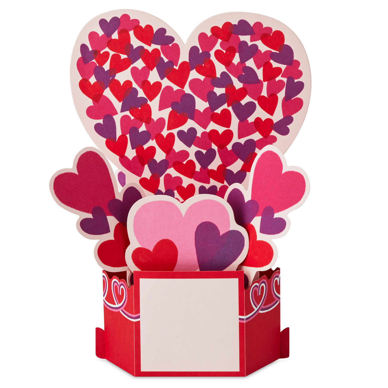 Hearts Musical 3D Pop-Up Valentine's Day Card With Light - Greeting ...