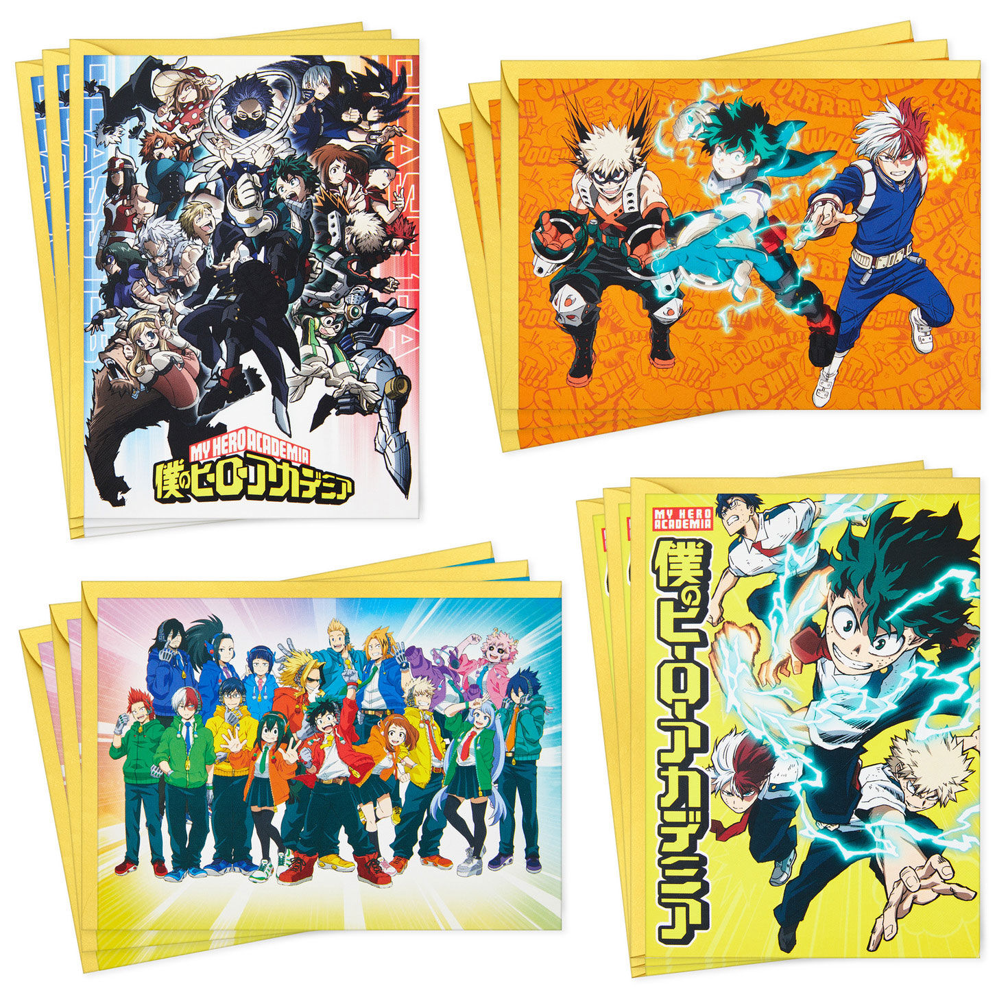 My Hero Academia Blank Notes, Pack of 12 - Note Cards & Stationery ...