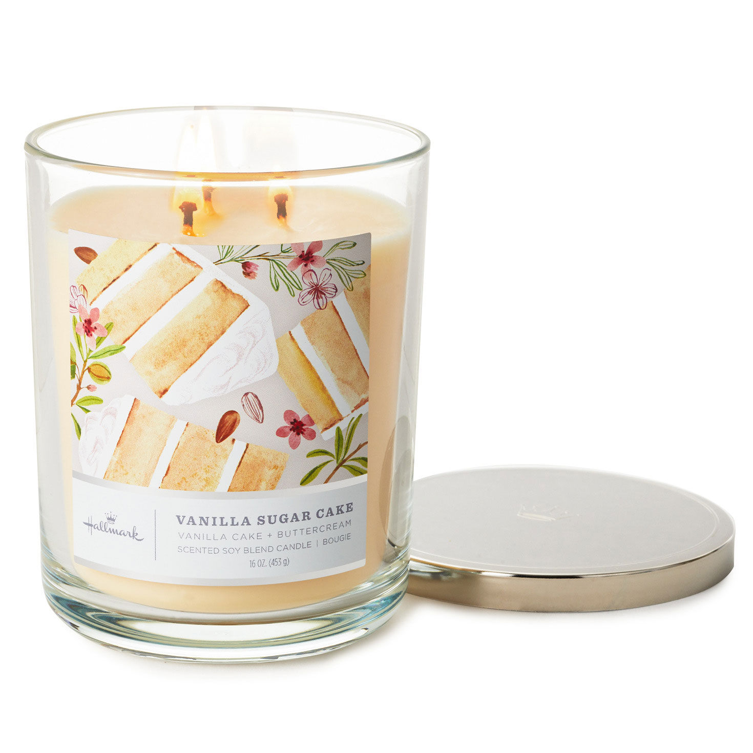 Vanilla Sugar Cake 3-Wick Jar Candle, 16 oz. - Candles | Hallmark