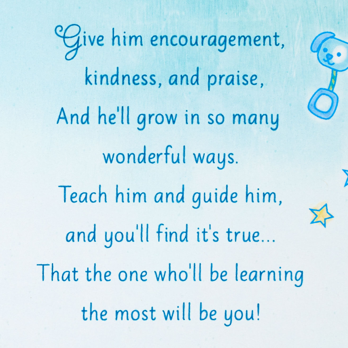 Welcome With a Kiss and Hug New Baby Boy Card - Greeting Cards | Hallmark