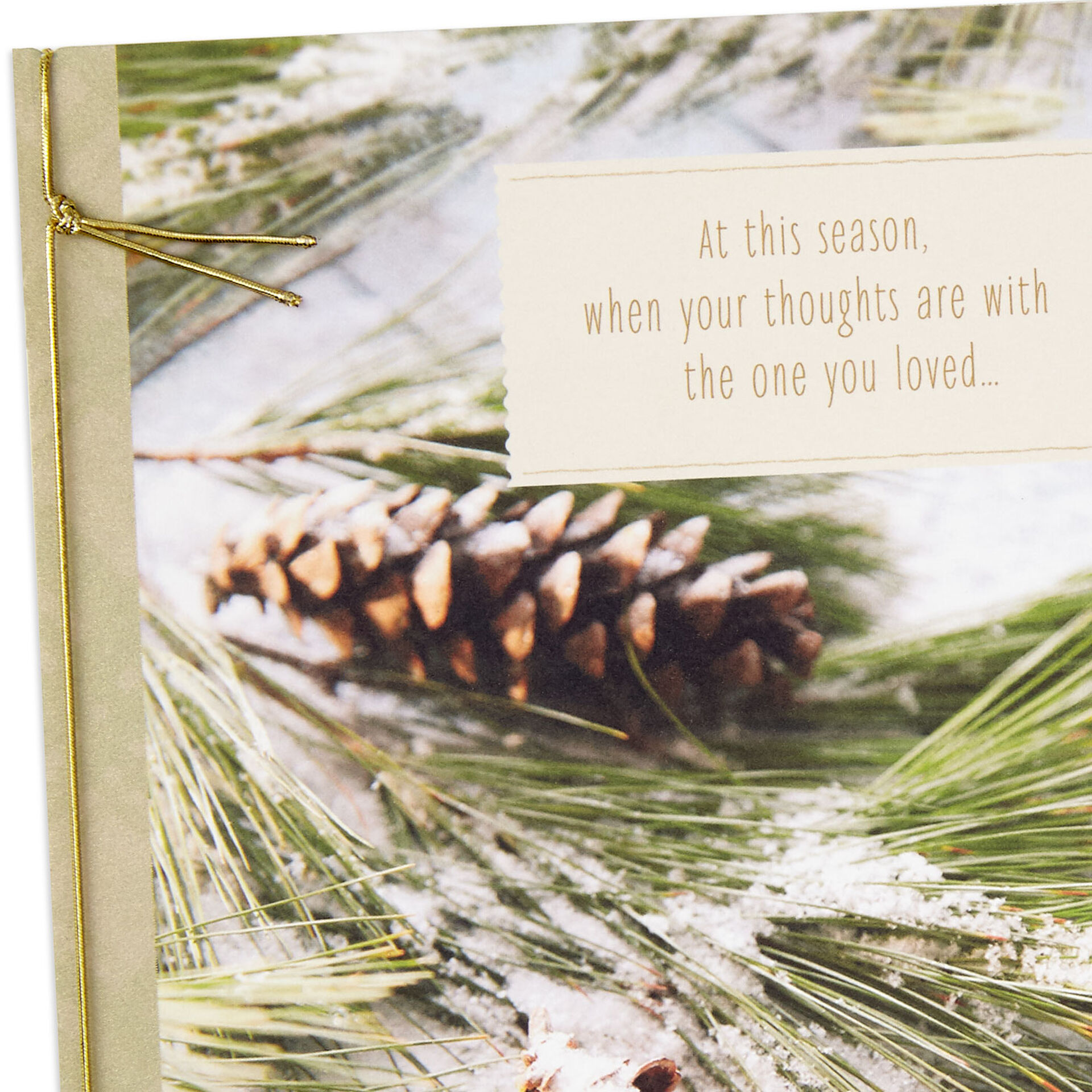 My Thoughts Are With You Christmas Sympathy Card - Greeting Cards ...