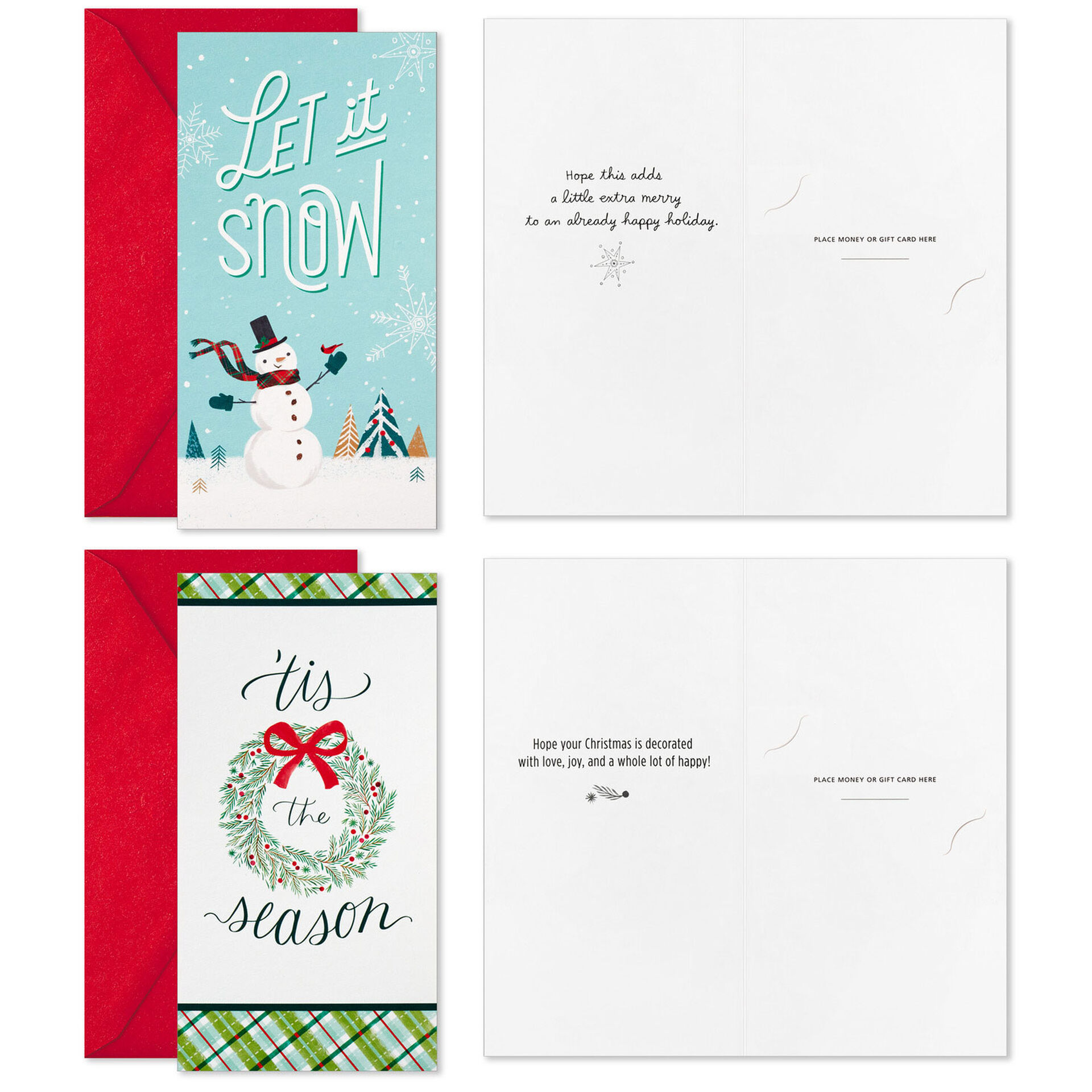 Winter Scenes Money-Holder Boxed Christmas Cards Assortment, Pack of 36 - Boxed Cards - Hallmark