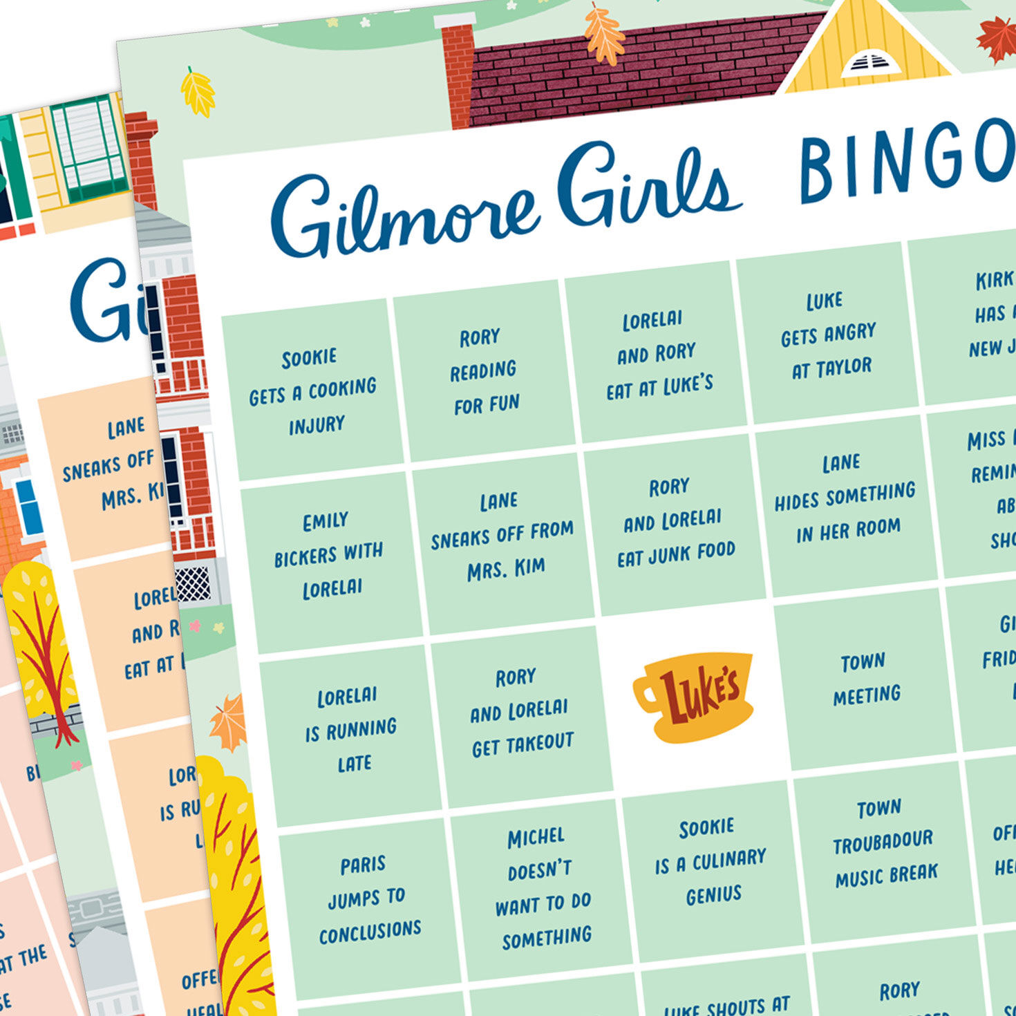 Gilmore Girls Bingo Game Pad, 102 Cards - Party Games | Hallmark