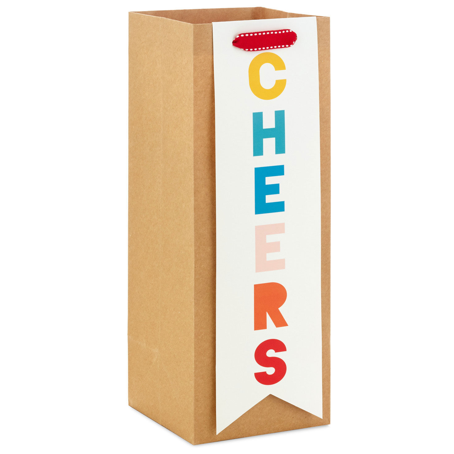 14" Cheers Banner Large Bottle Gift Bag - Gift Bags | Hallmark