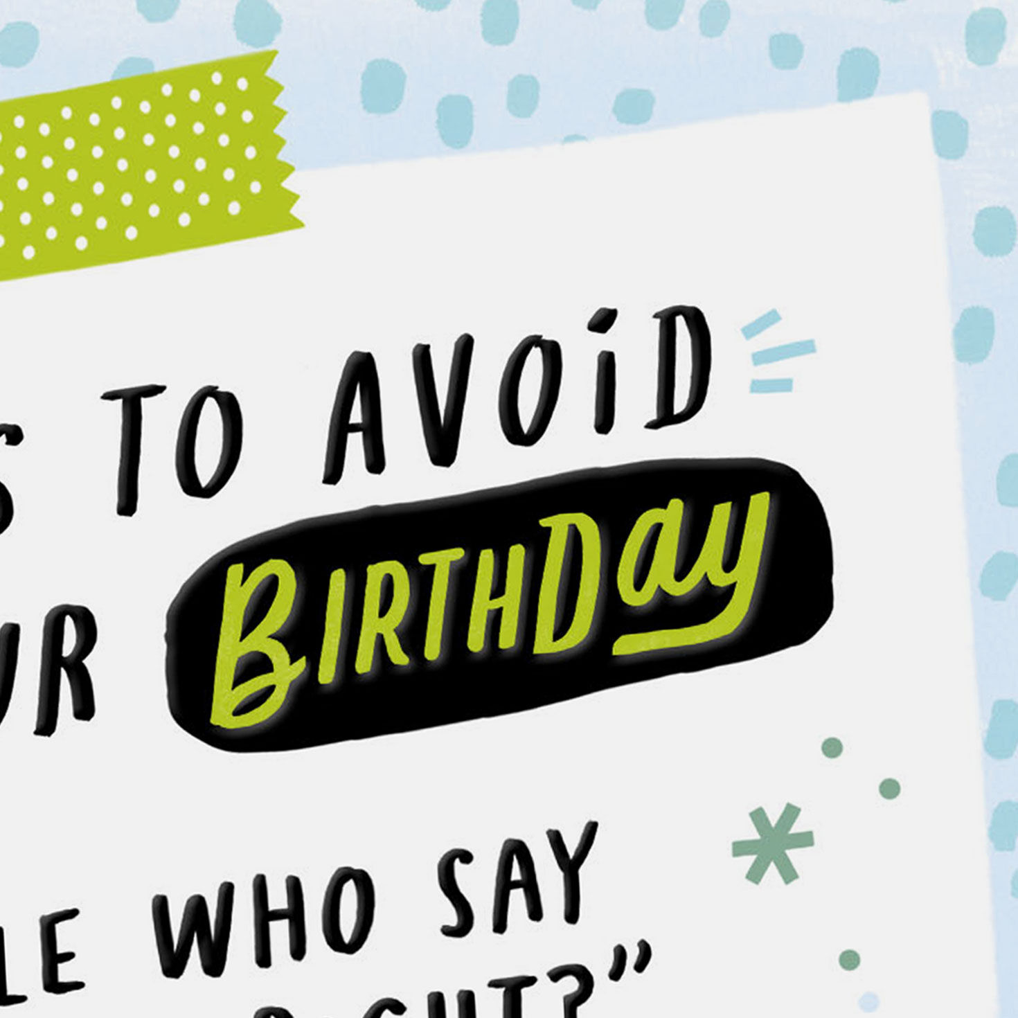 Things to Avoid on Your Big Day Funny Birthday Card - Greeting Cards ...
