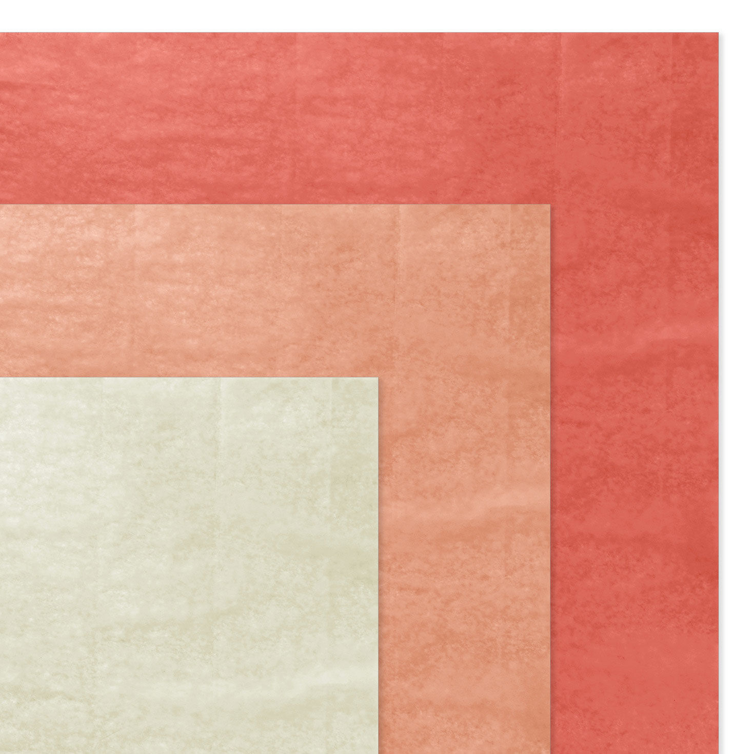 Solid Coral/Peach/Ivory 3-Pack Assortment Tissue Paper, 12 sheets ...