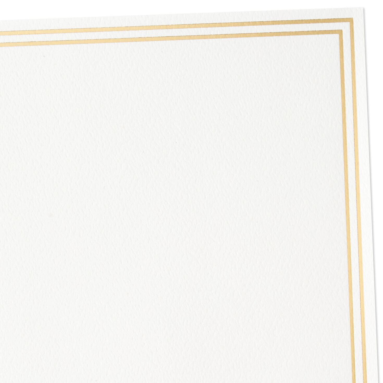 Double Gold Border Stationery Set, Box of 20 - Note Cards & Stationery ...