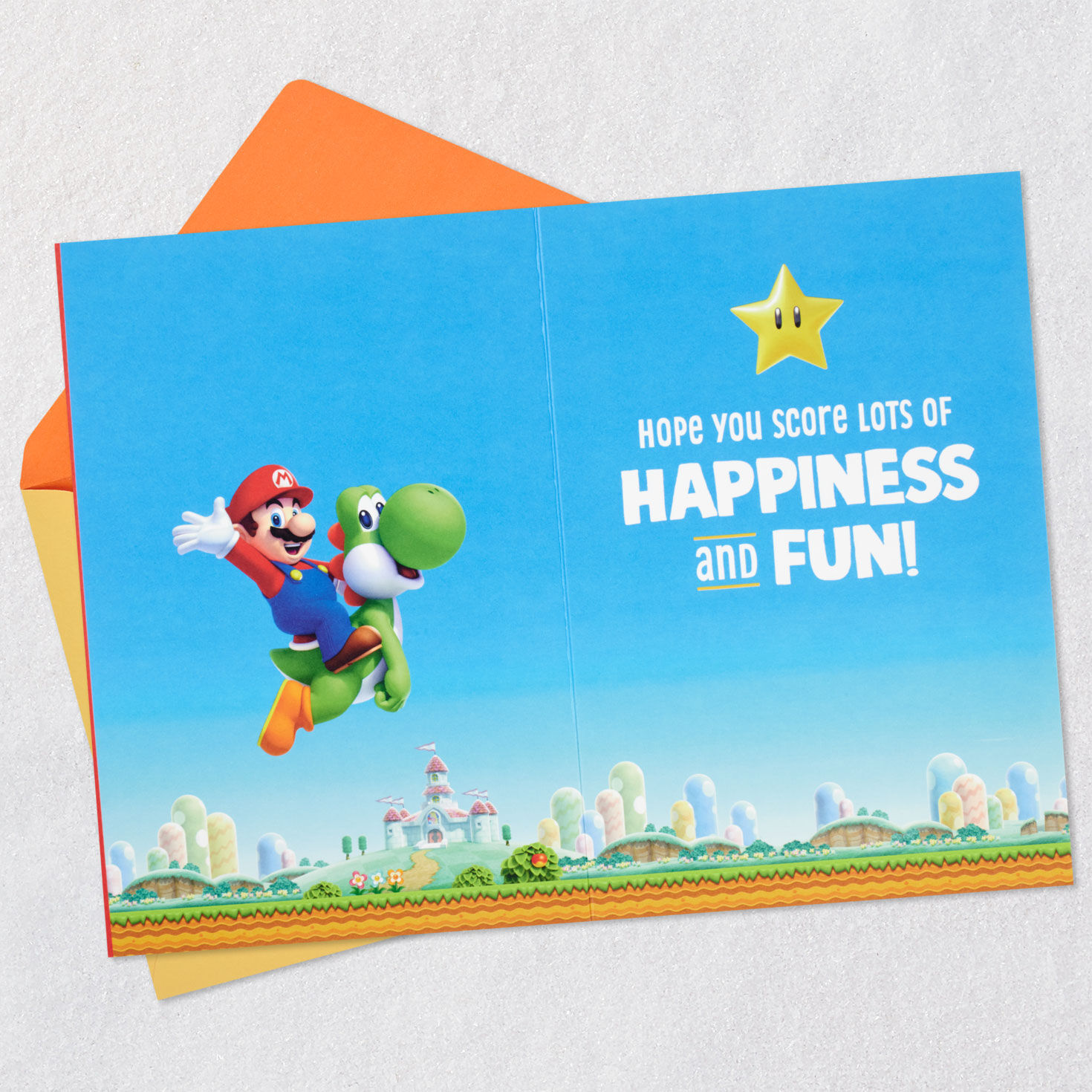 Nintendo Super Mario™ Game On! Lenticular Birthday Card for Kids ...