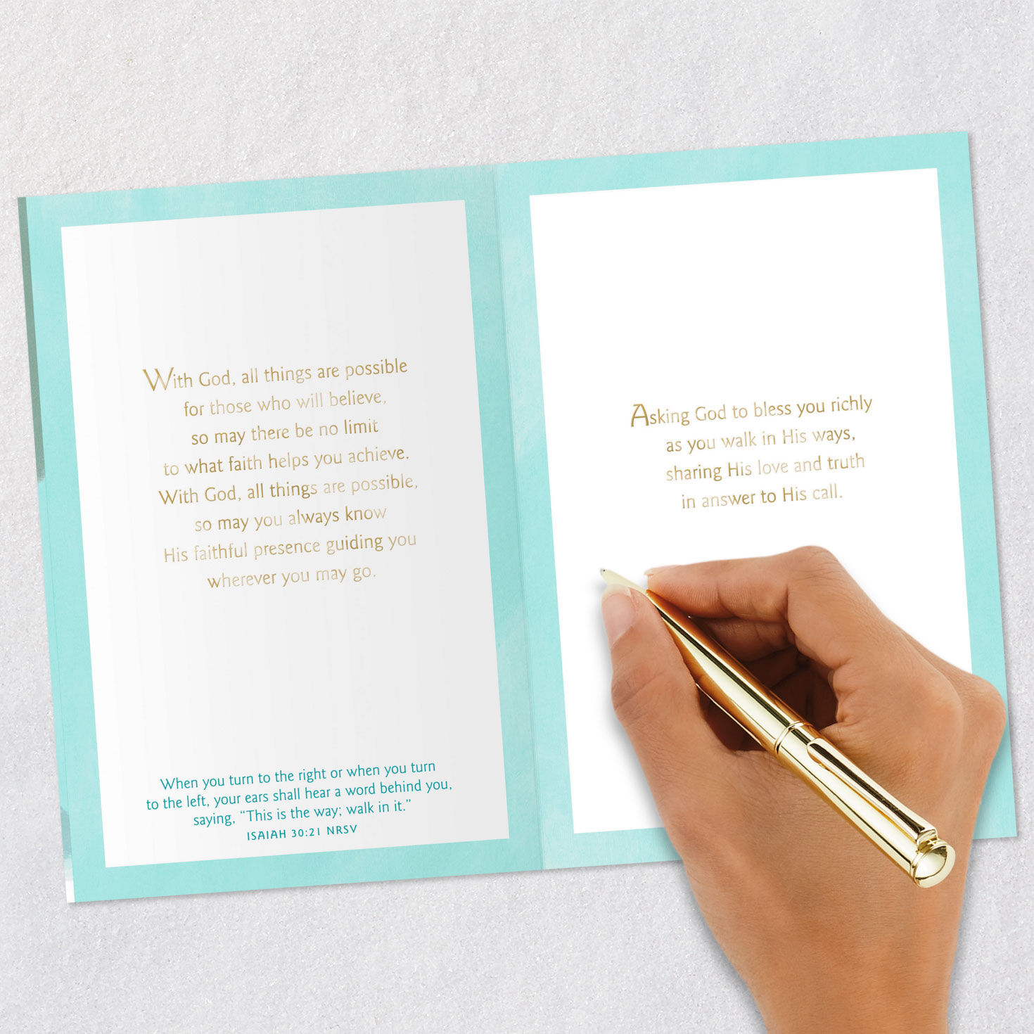 God Is With You Ordination Congratulations Card - Greeting Cards | Hallmark