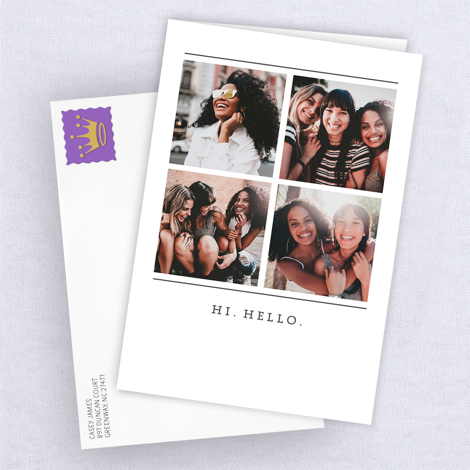 Personalized Create Your Own Photo Collage Photo Card - Greeting Cards ...