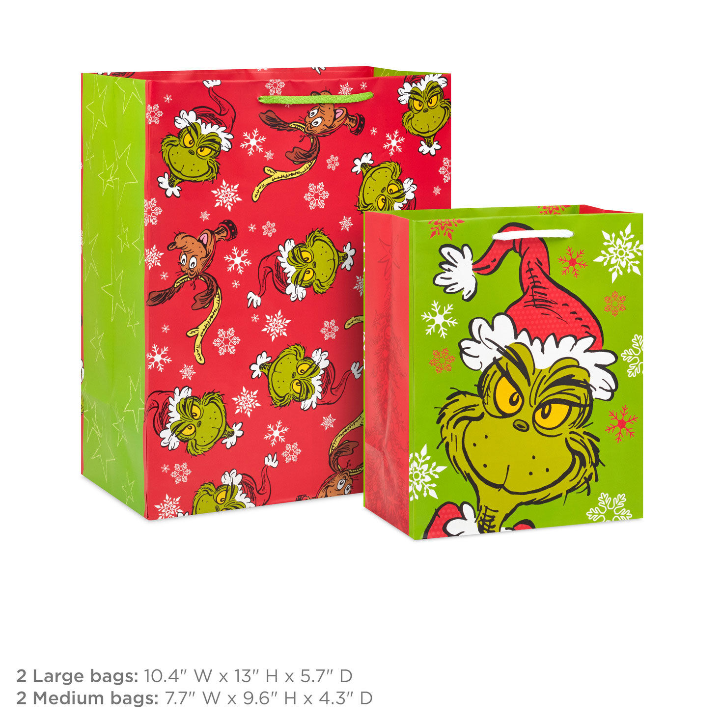 Dr. Seuss's How the Grinch Stole Christmas!™ 4-Pack Assortment Gift Bag ...