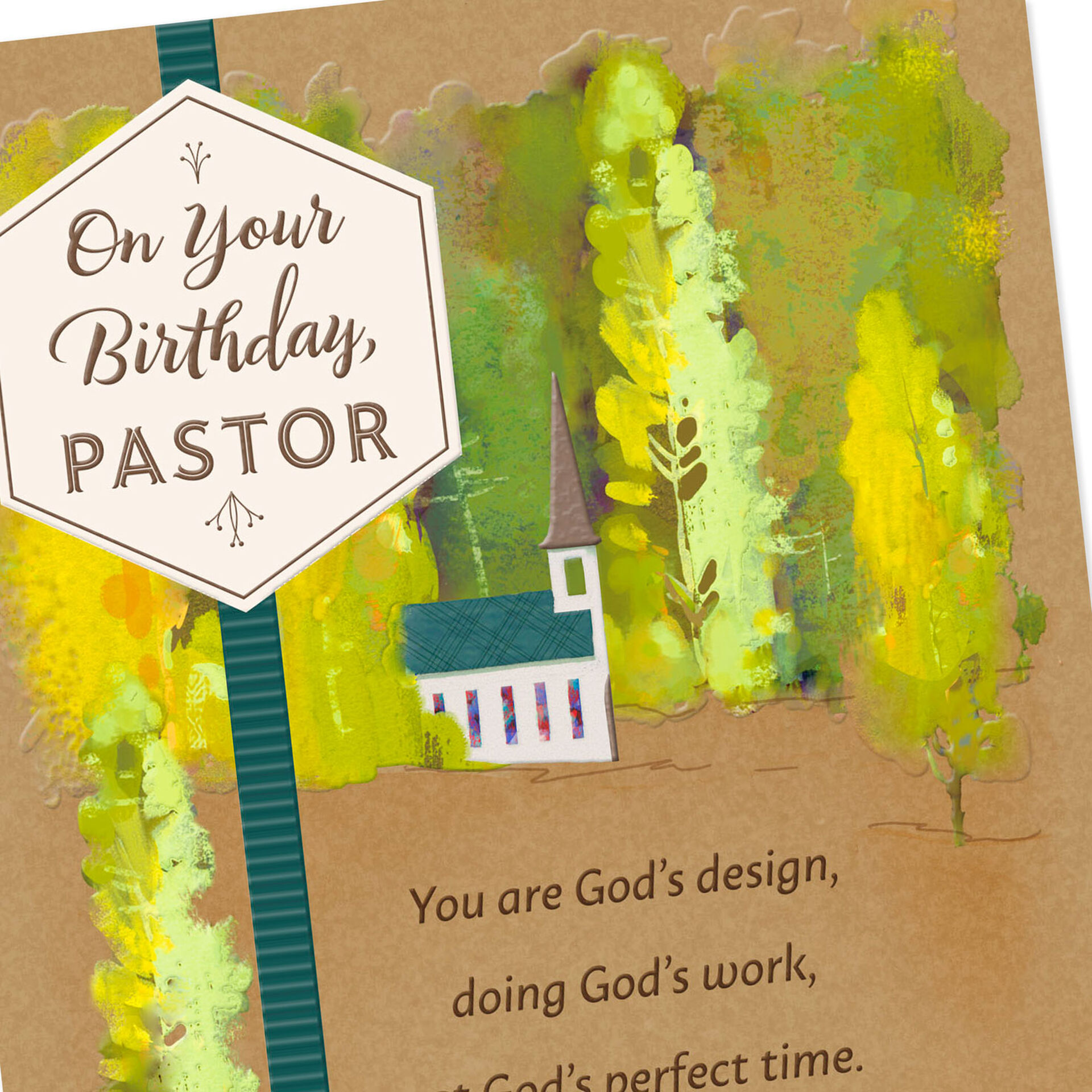 Chapel in the Woods Religious Birthday Card for Pastor - Greeting Cards ...